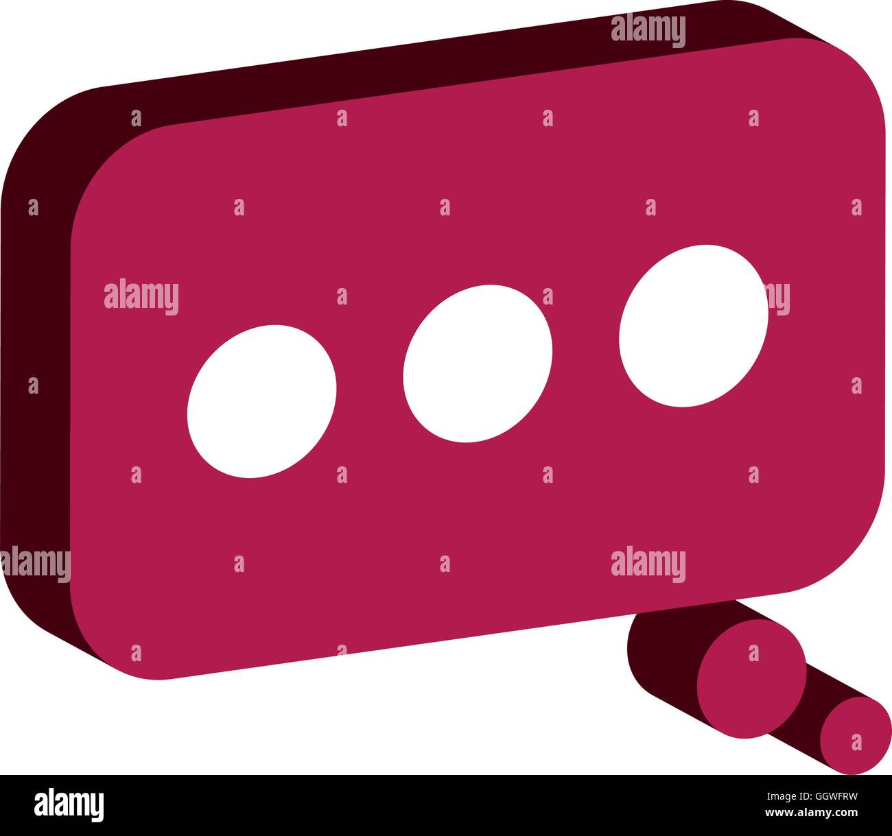 bubble communication message icon. Vector graphic Stock Vector Image ...