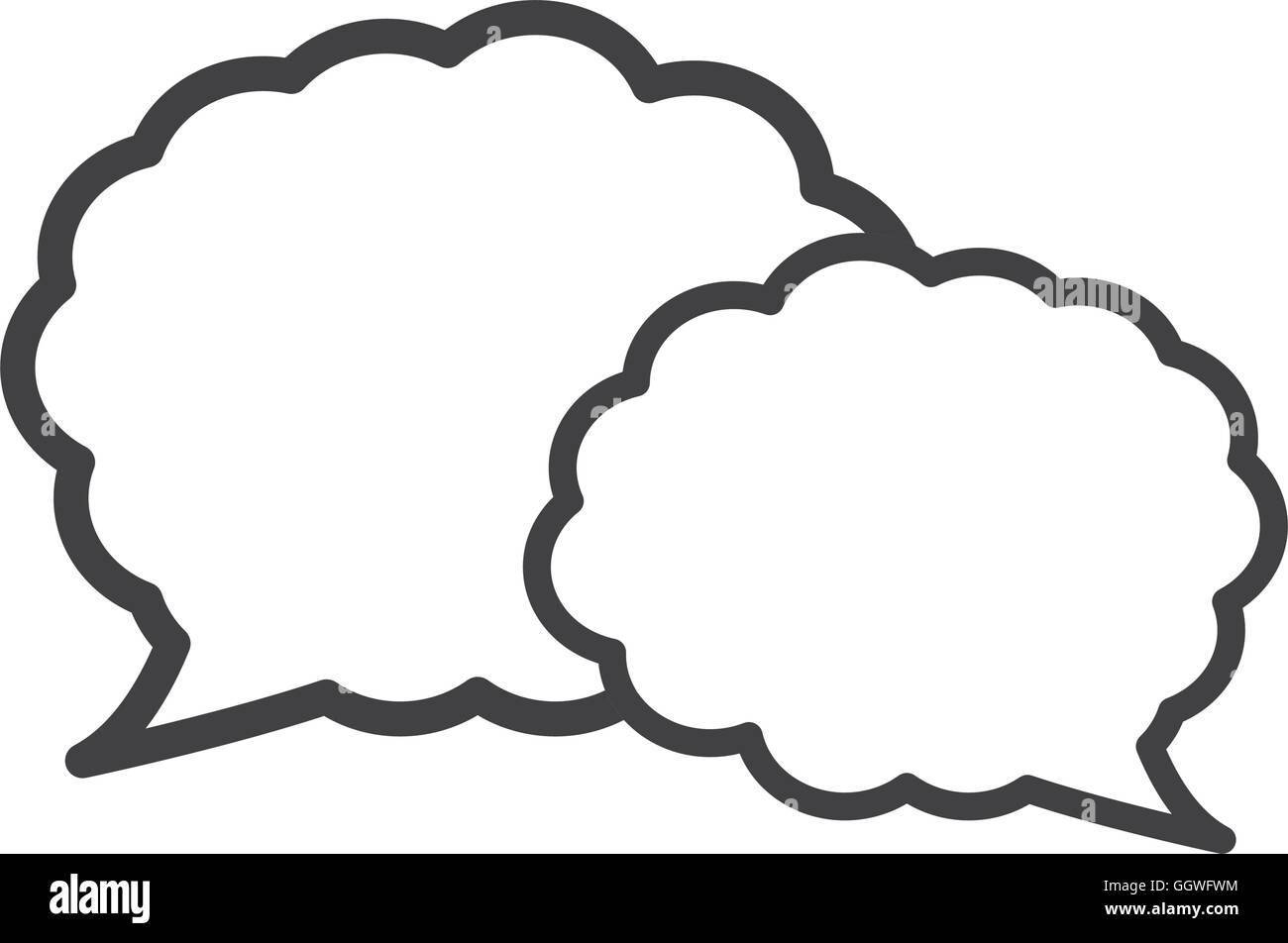 bubble communication message icon. Vector graphic Stock Vector Image ...