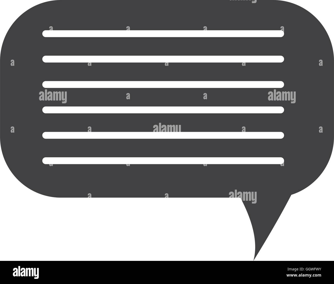 bubble communication message icon. Vector graphic Stock Vector Image ...