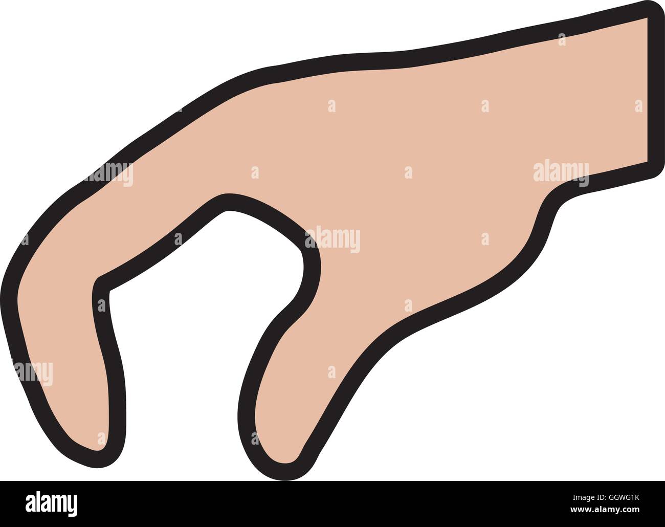 human hand gesture palm icon. Vector graphic Stock Vector Image & Art ...