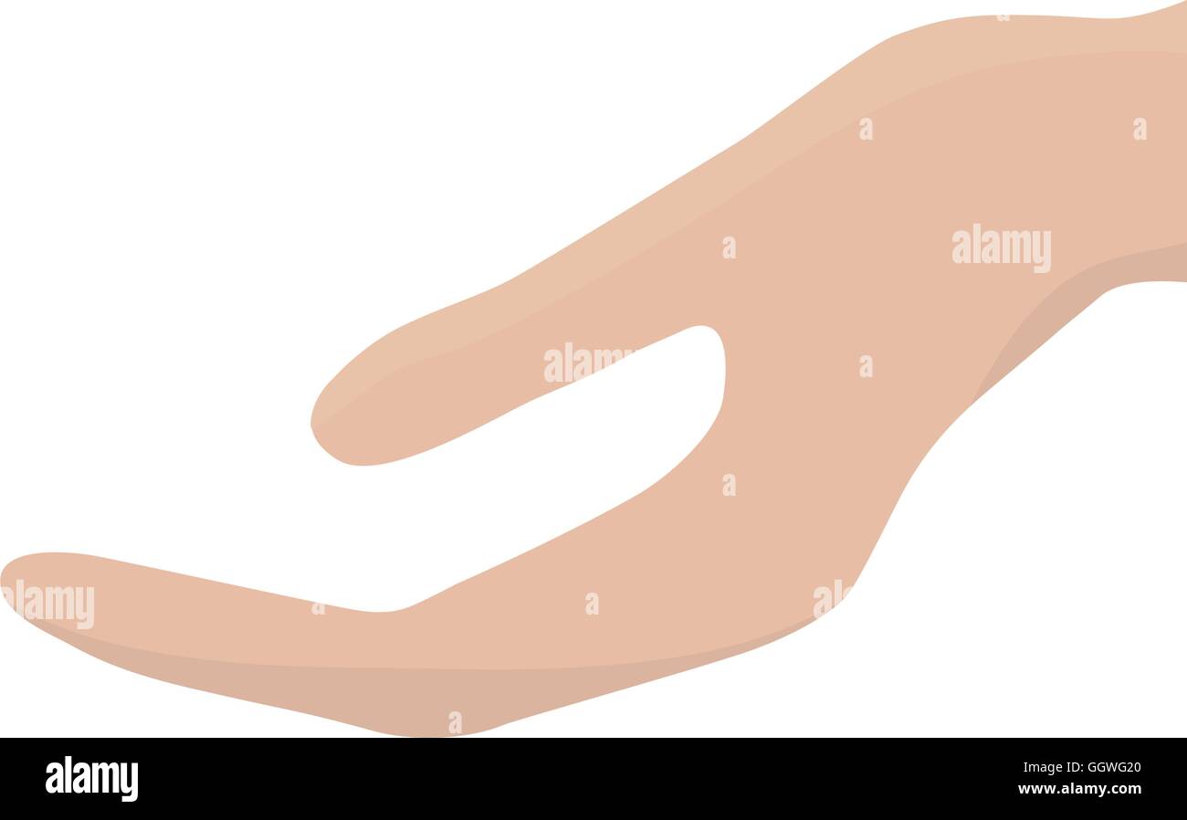 human hand gesture palm icon. Vector graphic Stock Vector Image & Art ...