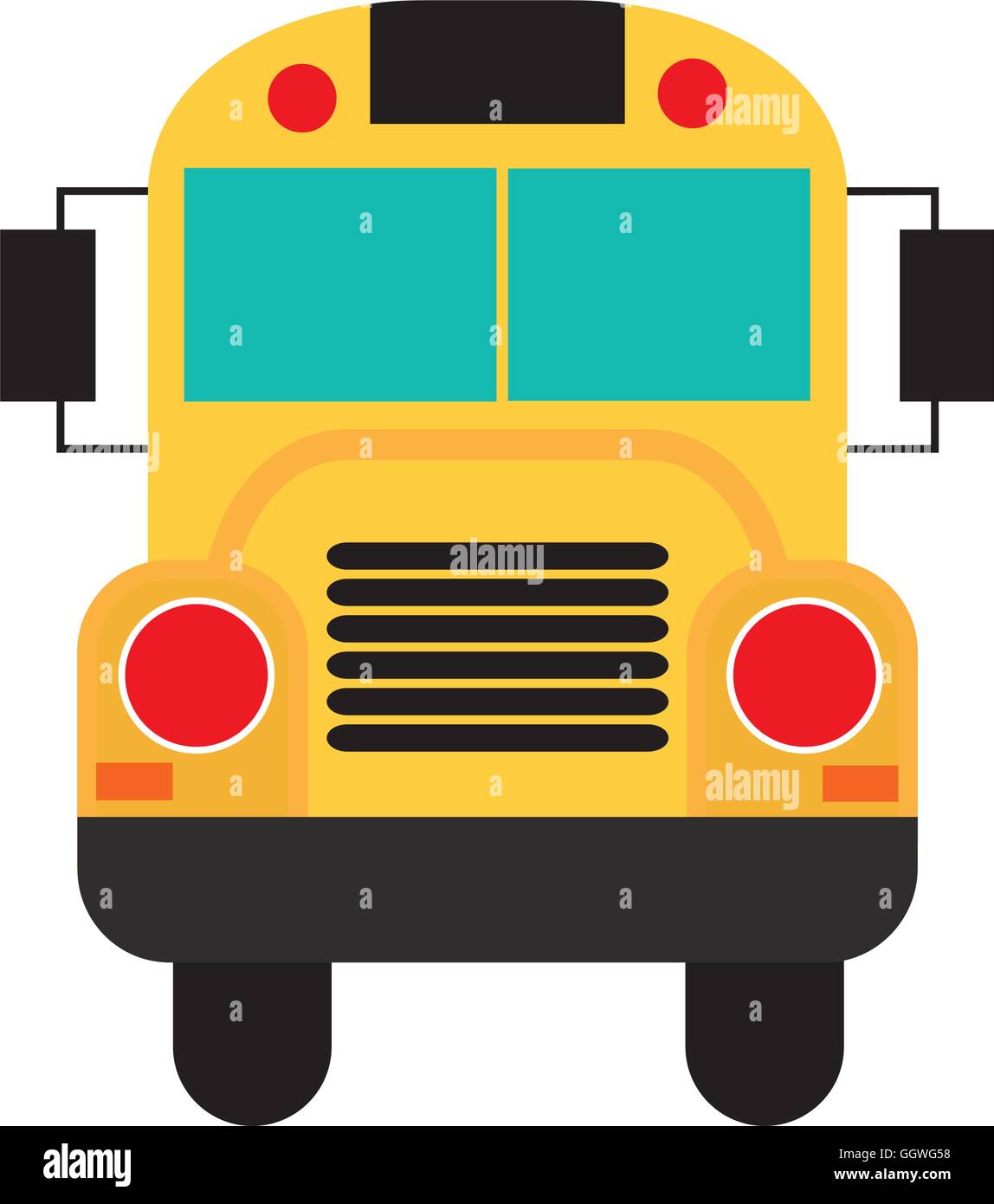 bus transportation school education icon. Vector graphic Stock Vector ...