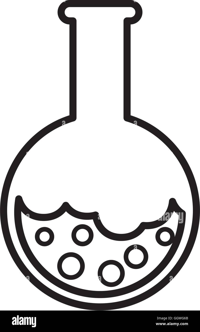 flask science chemistry laboratory icon. Vector graphic Stock Vector ...