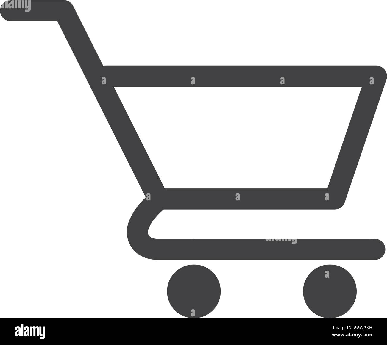 shopping cart market store buy icon. Vector graphic Stock Vector Image ...