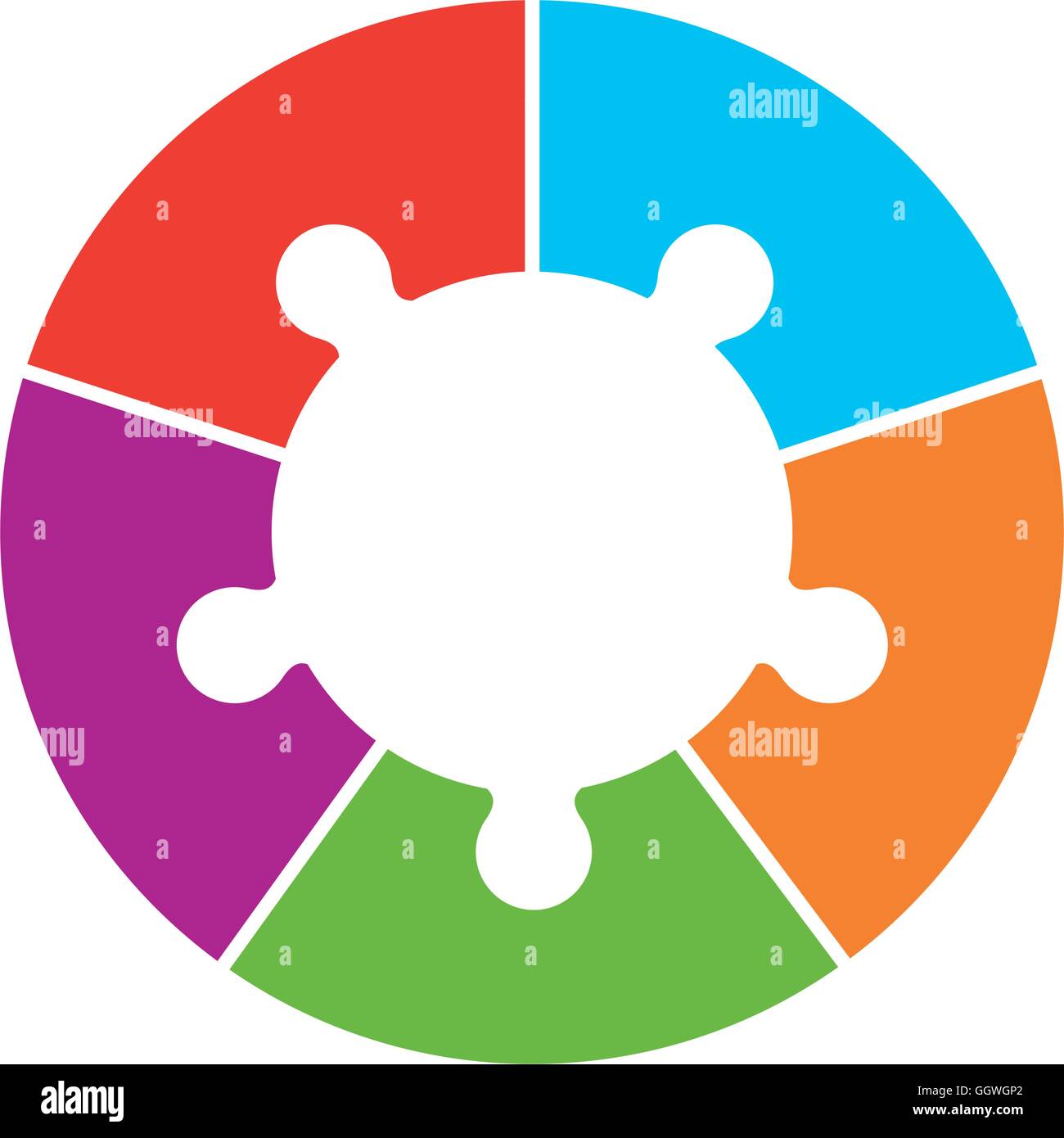 puzzle circle jigsaw game figure icon. Vector graphic Stock Vector ...
