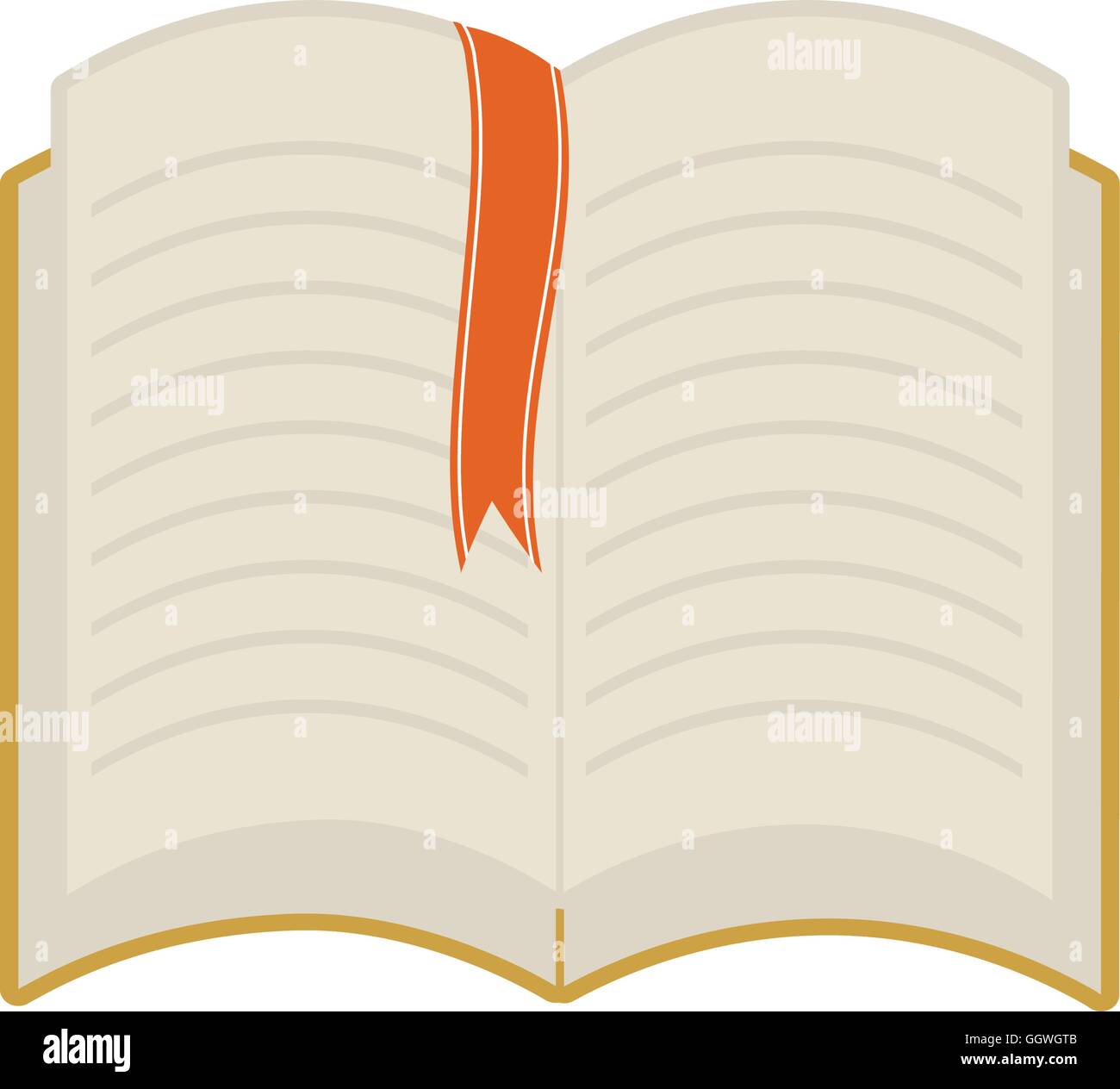 book ribbon reading learning icon. Vector graphic Stock Vector Image ...