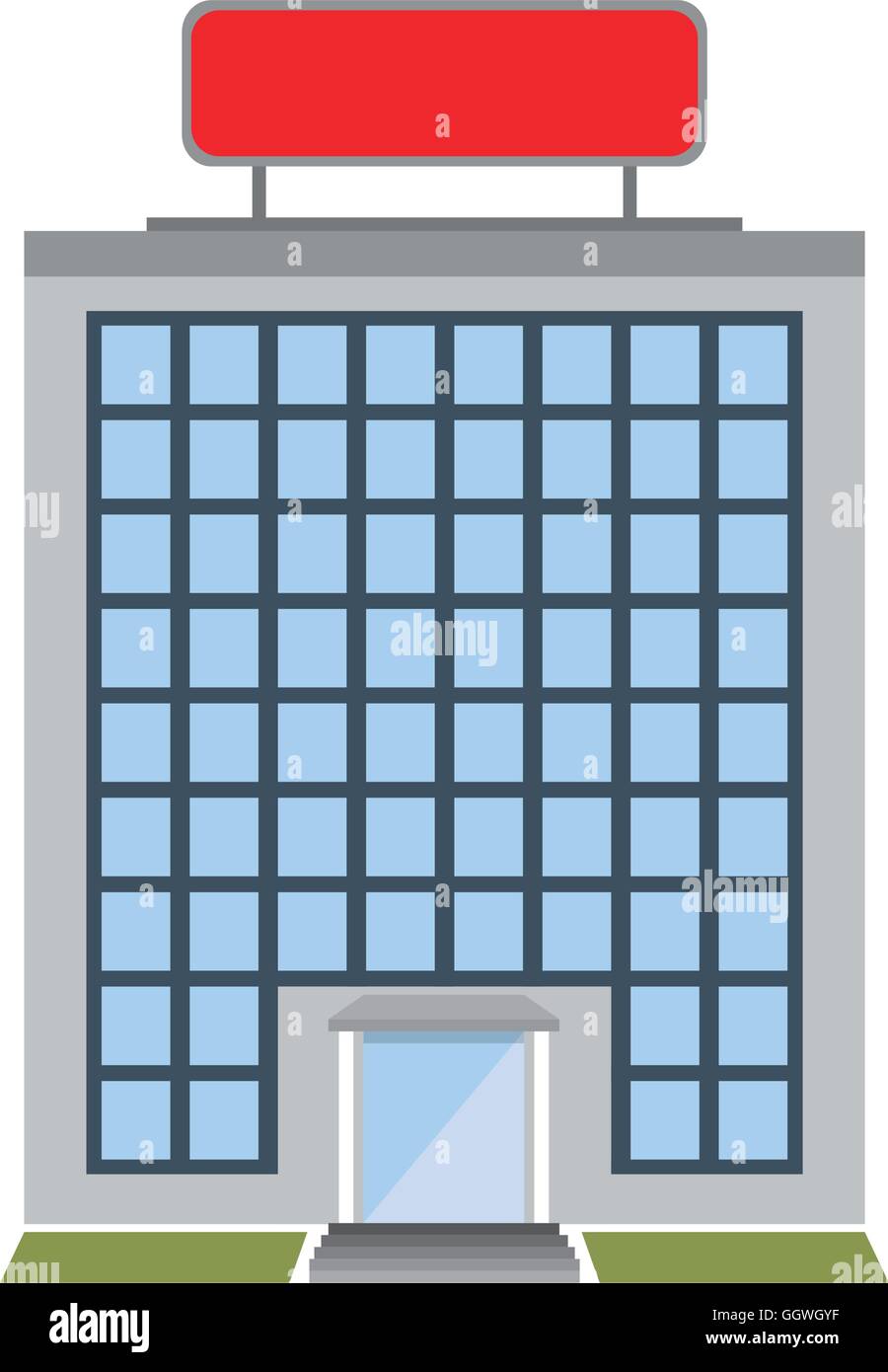building windows hotel service icon. Vector graphic Stock Vector Image ...