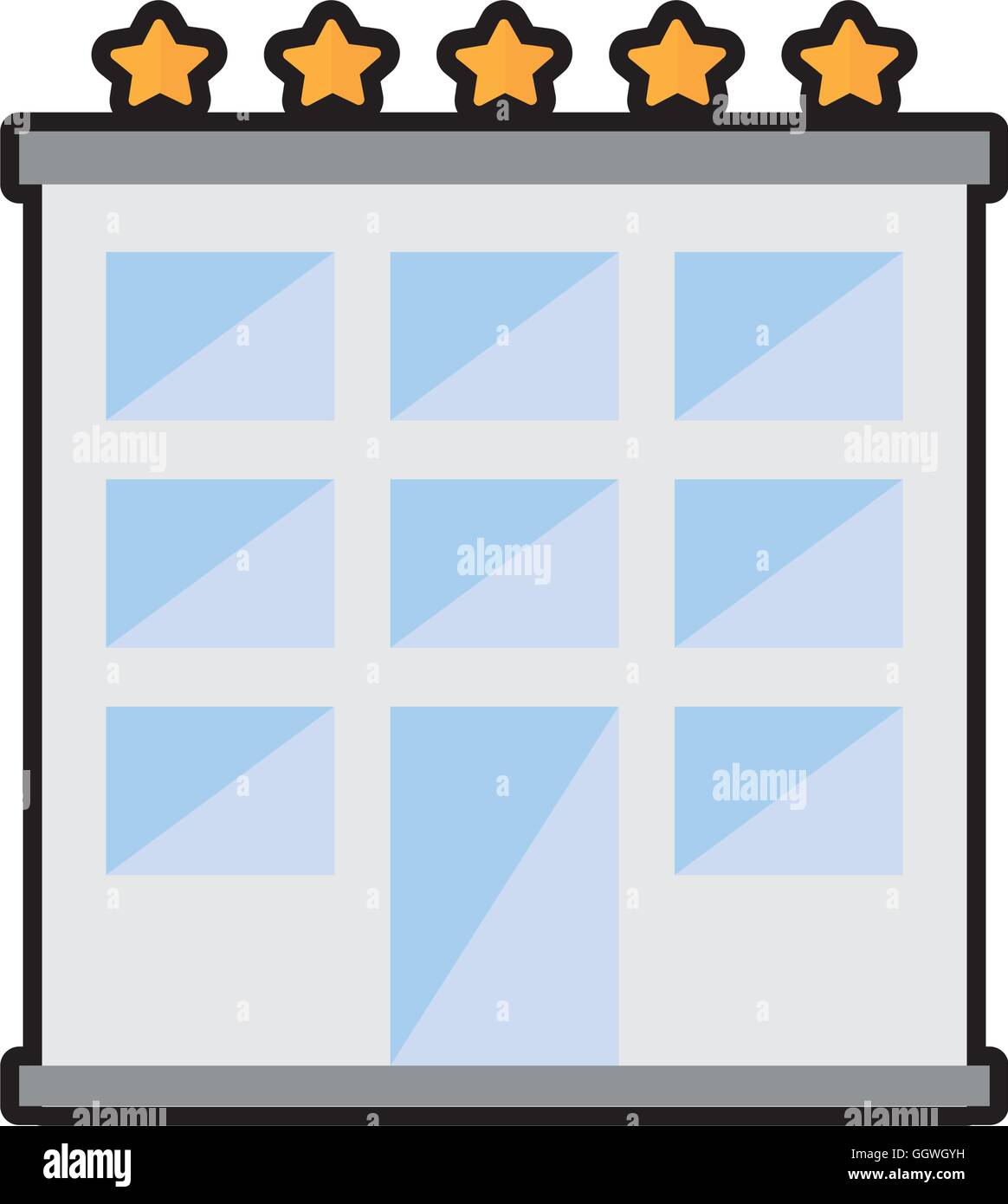 building windows hotel service icon. Vector graphic Stock Vector Image ...