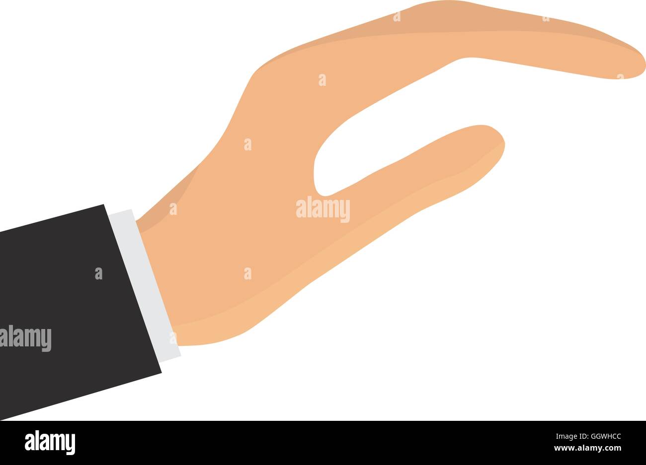 human hand palm gesture icon. Vector graphic Stock Vector Image & Art ...