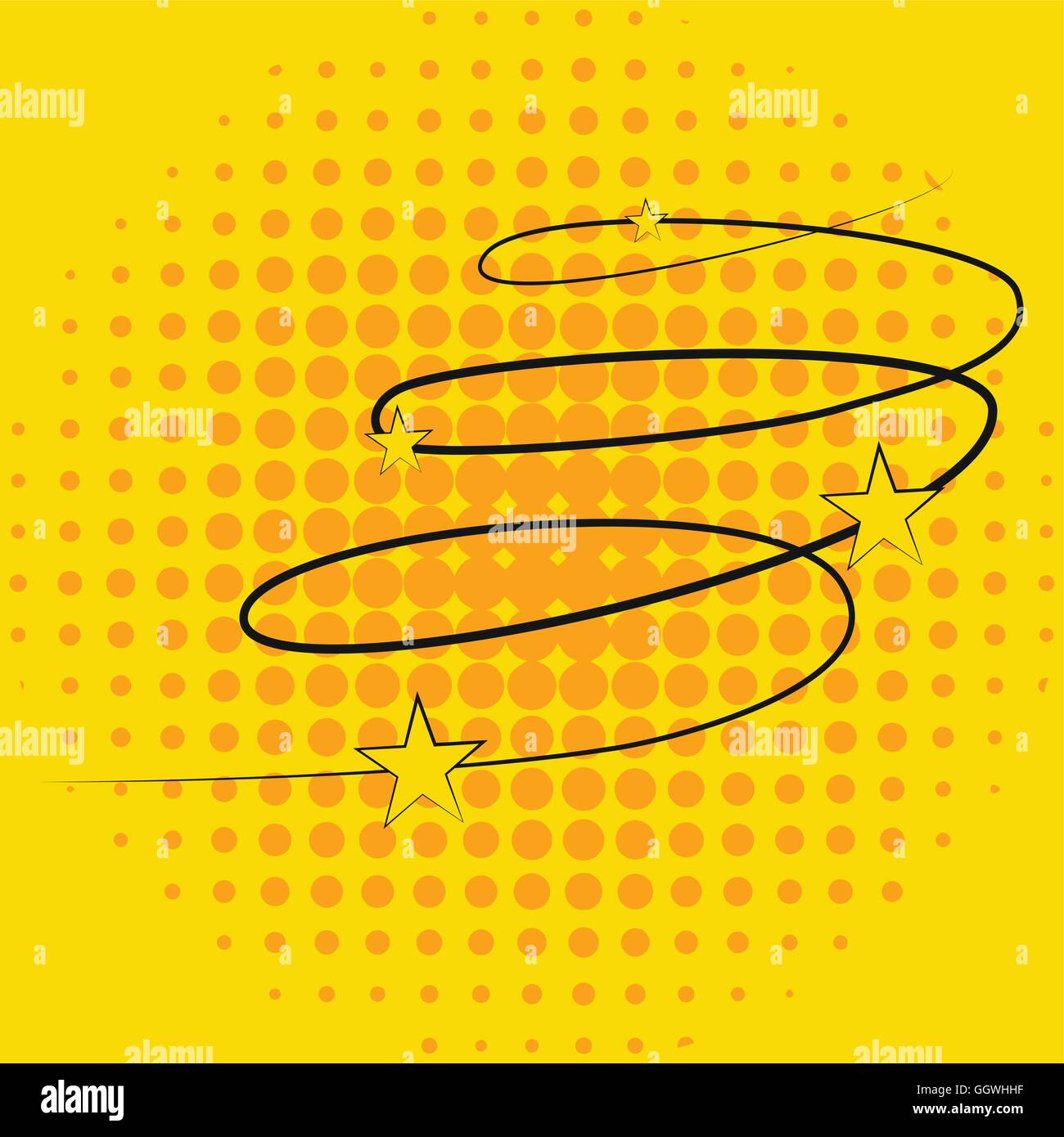 Isolated comic stun expression, Vector illustration Stock Vector Image ...