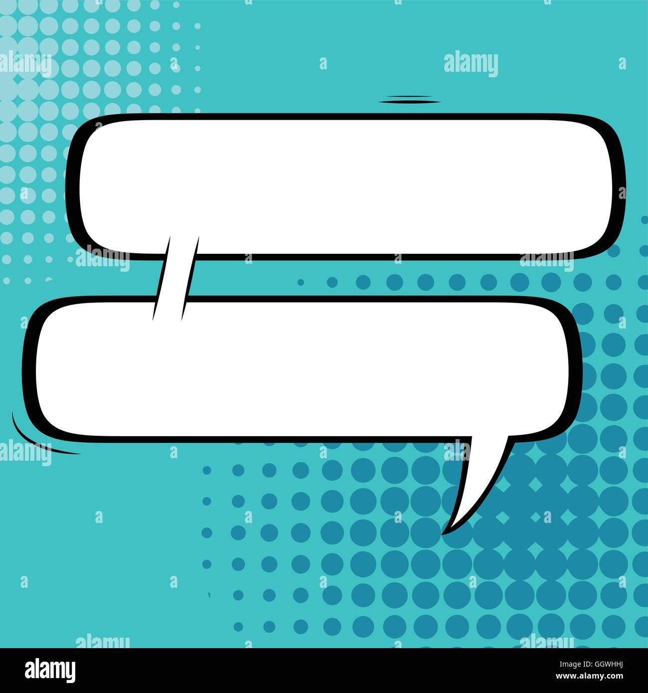 Isolated comic speech bubble, Vector illustration Stock Vector Image ...