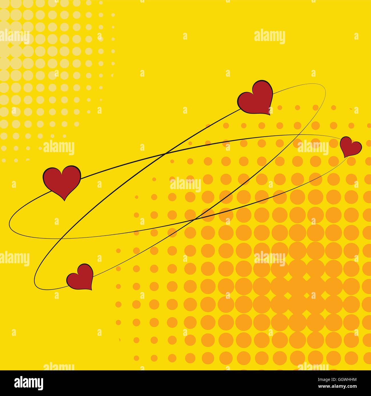 Isolated love comic expression, Vector illustration Stock Vector Image ...