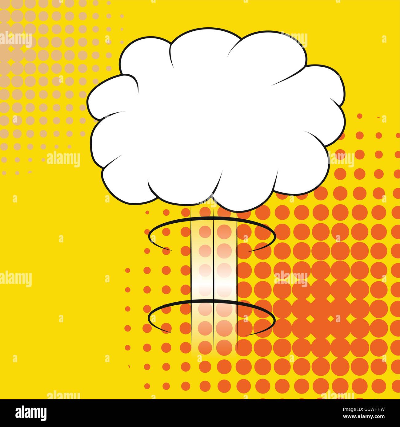 Isolated comic explosion cloud, Vector illustration Stock Vector Image ...