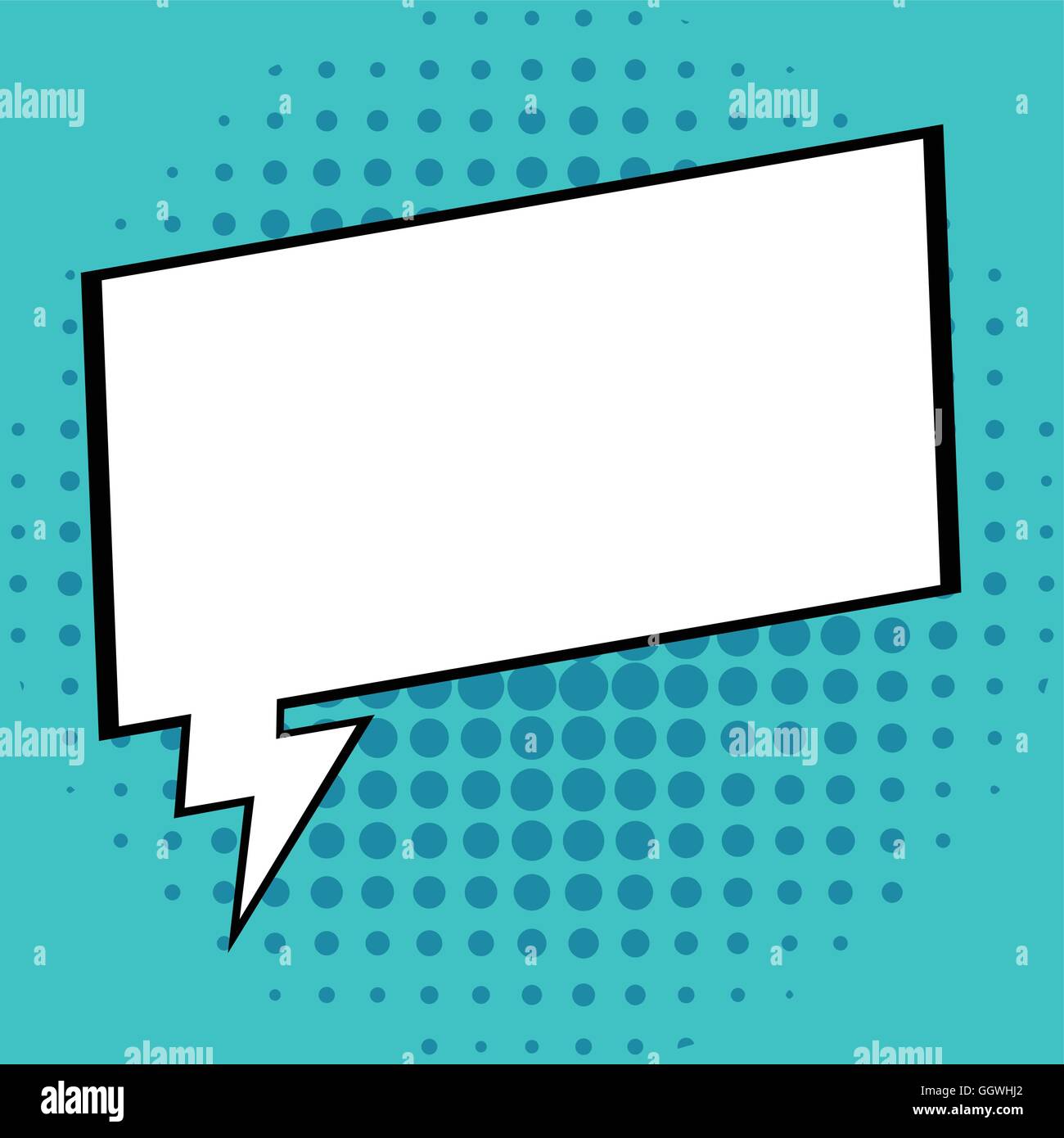 Isolated comic speech bubble, Vector illustration Stock Vector Image ...