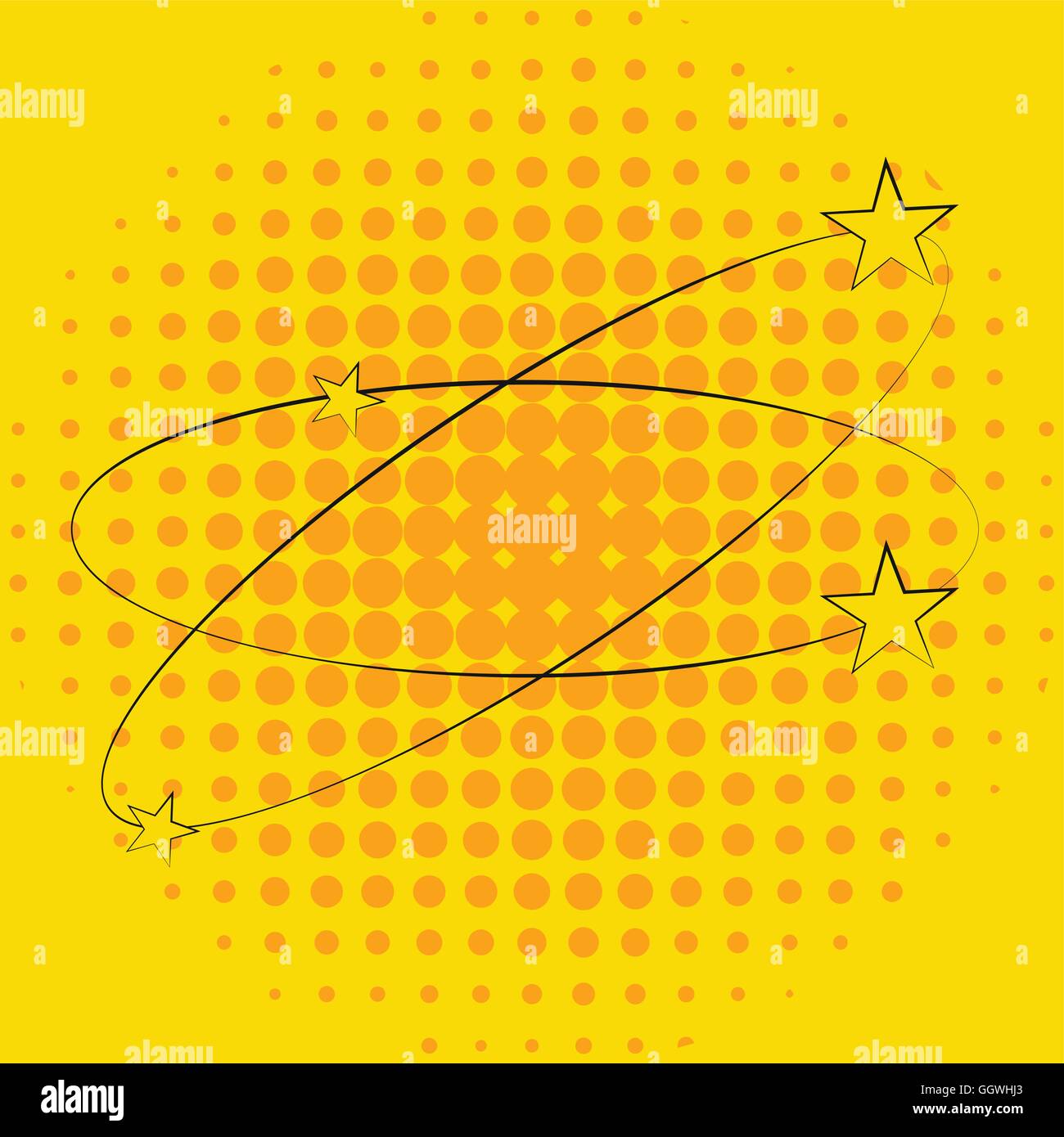 Isolated comic stun expression, Vector illustration Stock Vector Image ...