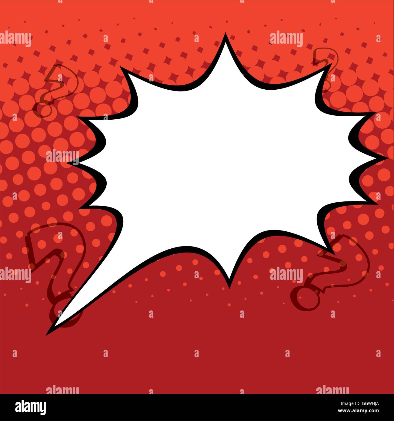Isolated comic speech bubble, Vector illustration Stock Vector Image ...