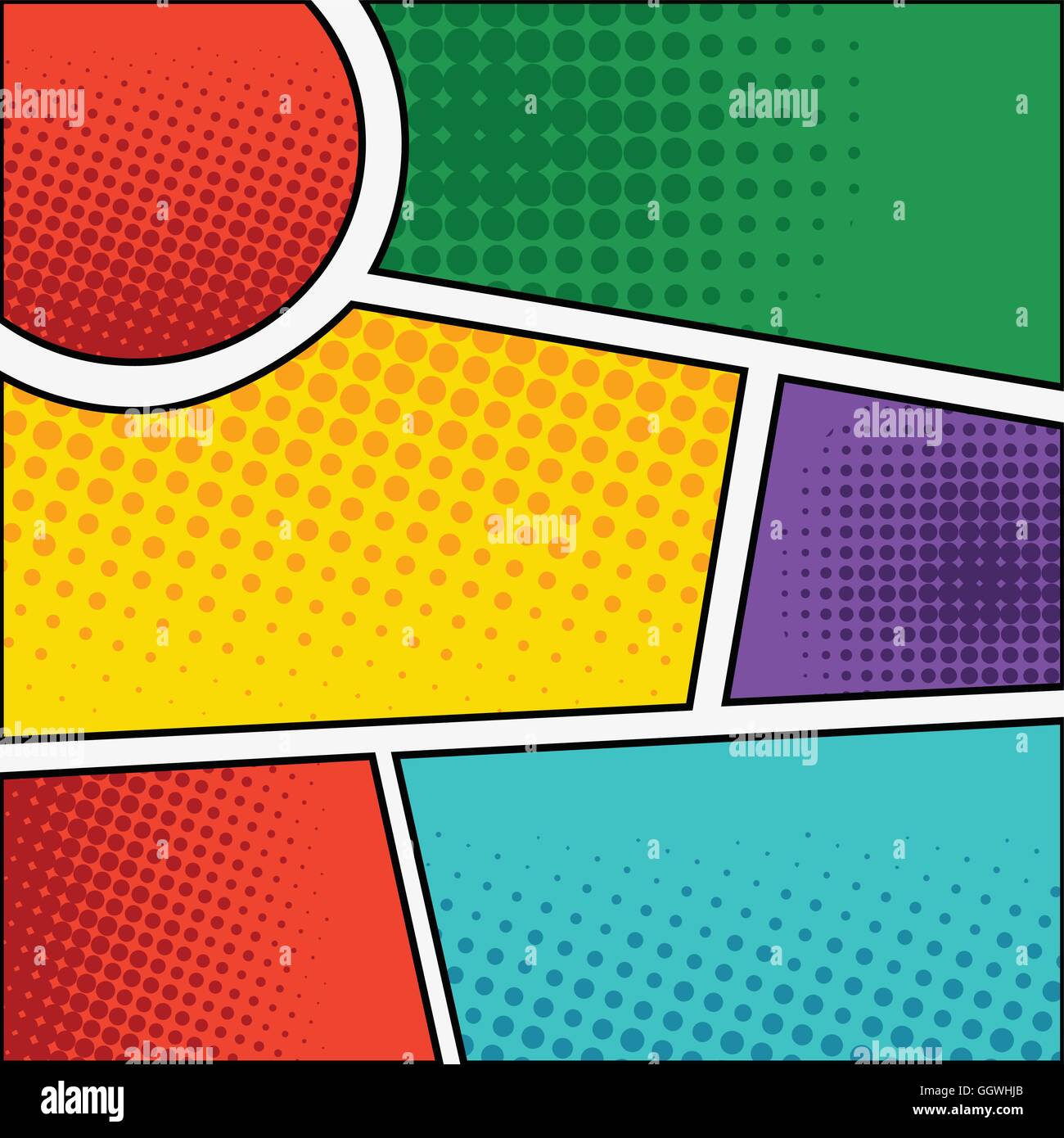 Colored comic page, Vector illustration Stock Vector Image & Art - Alamy