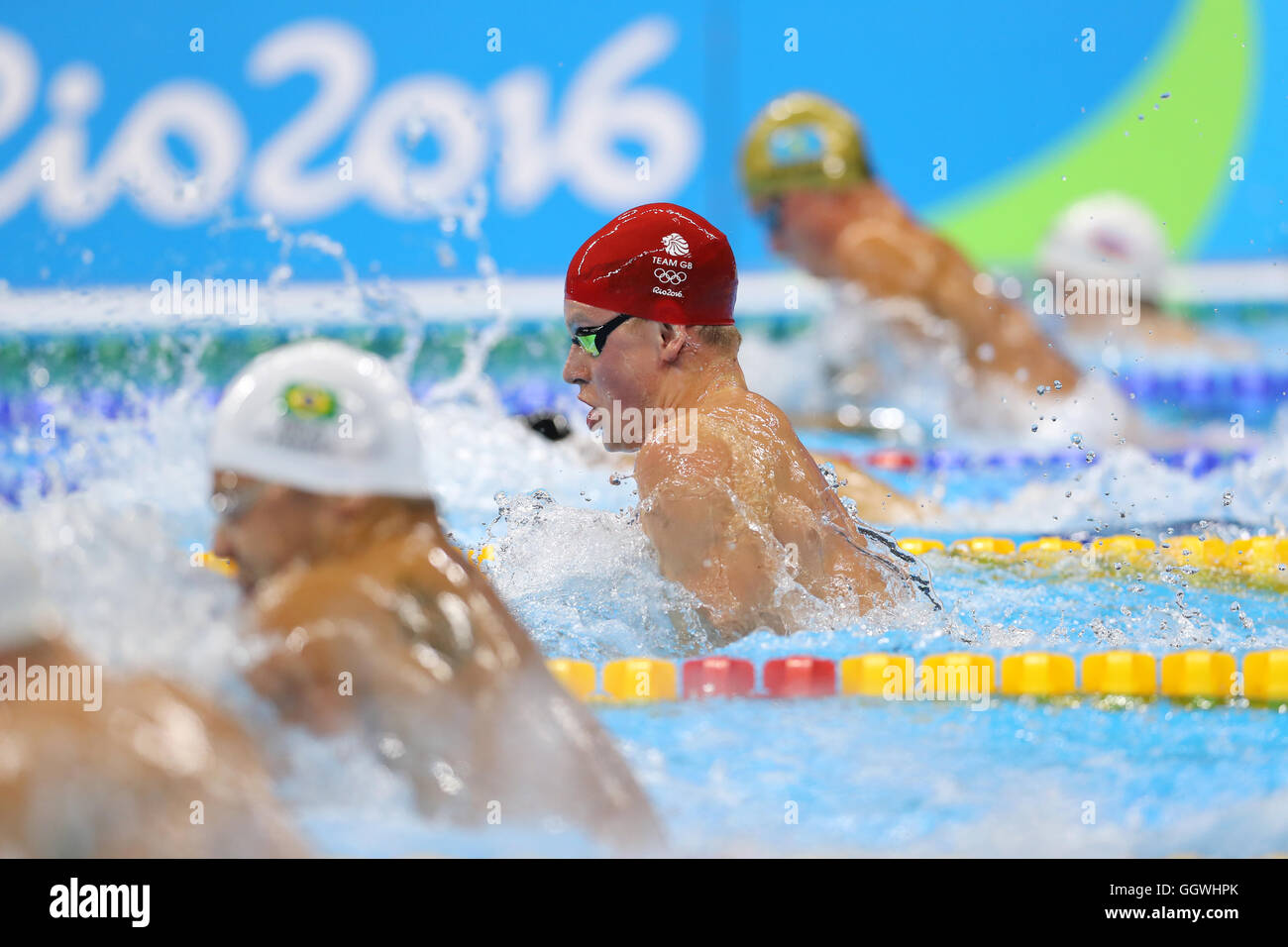 Great Britain's Adam Peaty competes in the Mens 100m breaststroke ...