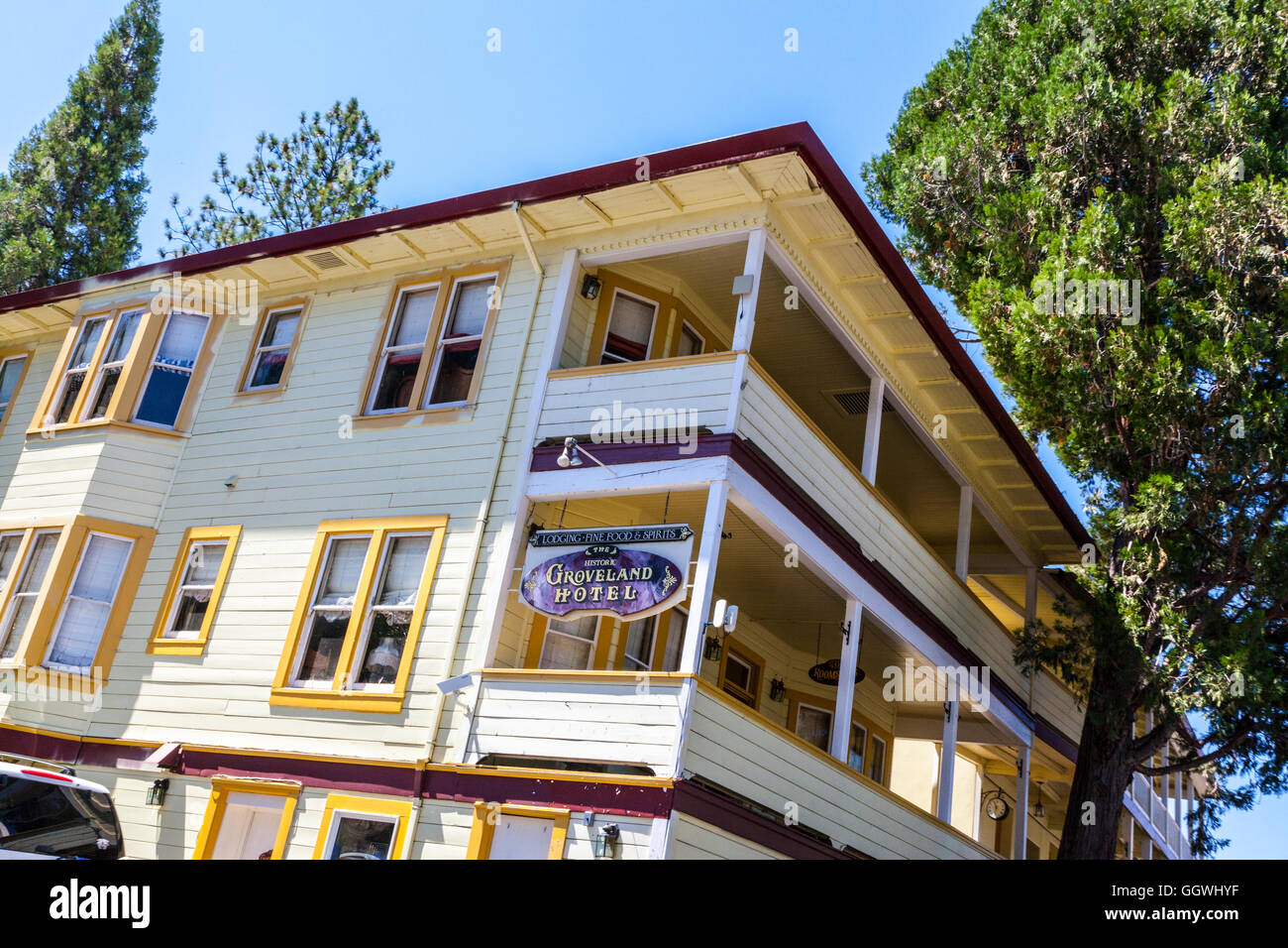 The town of Groveland California a small town on the road to Yosemite ...