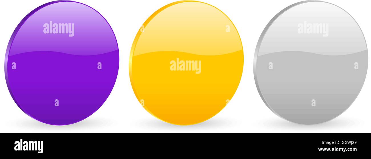 3d circle icon isolated on a white background. Vector illustration ...