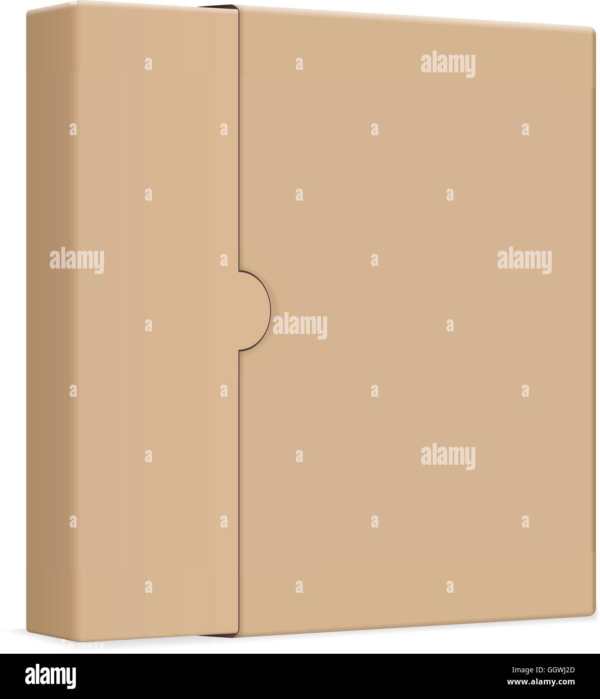 Blank paper box on a white background Stock Vector Image & Art - Alamy