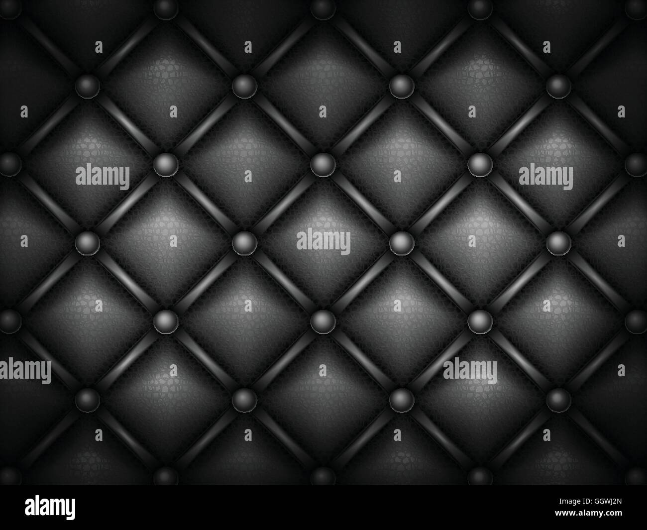 Leather textured background with buttons. Vector illustration Stock ...