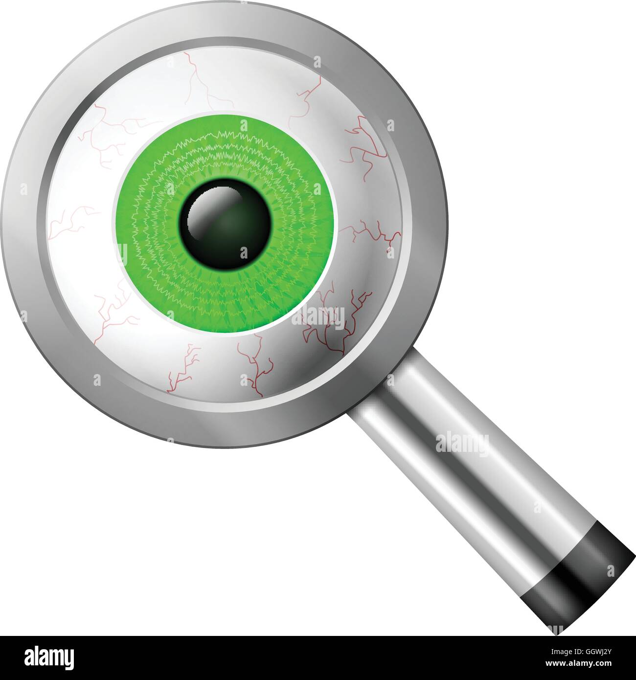 Magnifying glass eye Stock Vector Images - Alamy