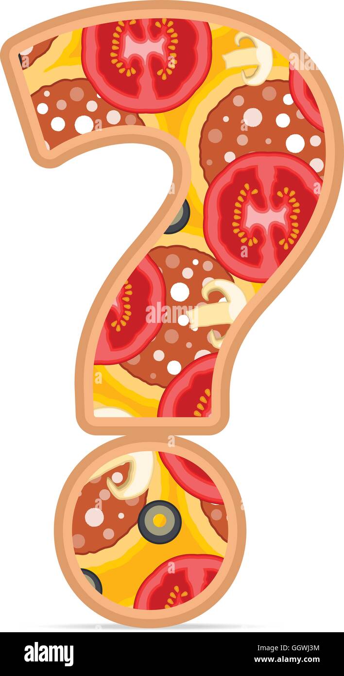 Pizza question symbol on a white background Stock Vector Image & Art ...