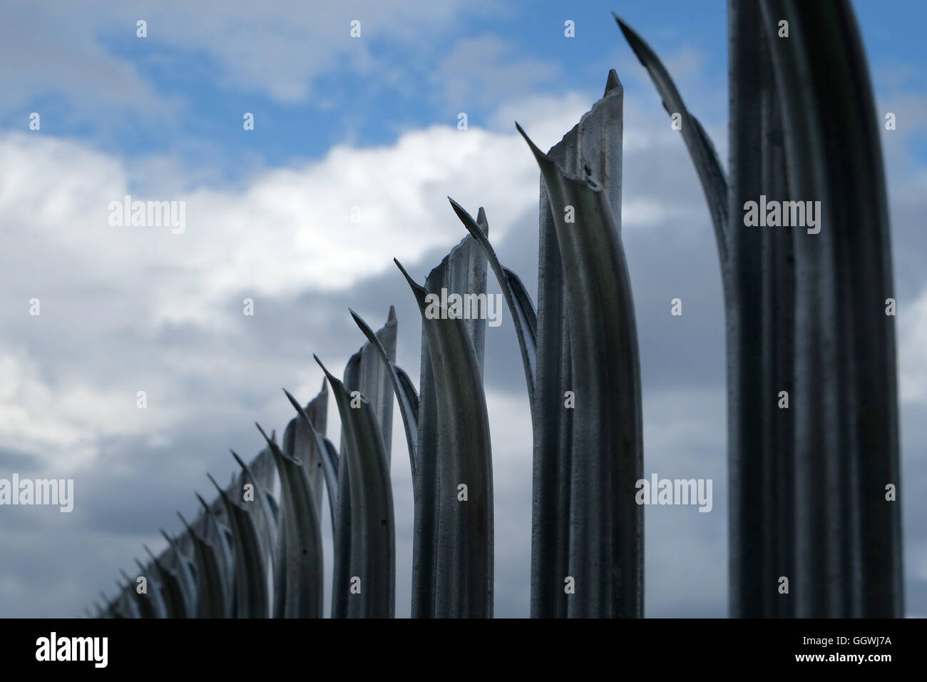 Galvanized steel fencing hi-res stock photography and images - Alamy