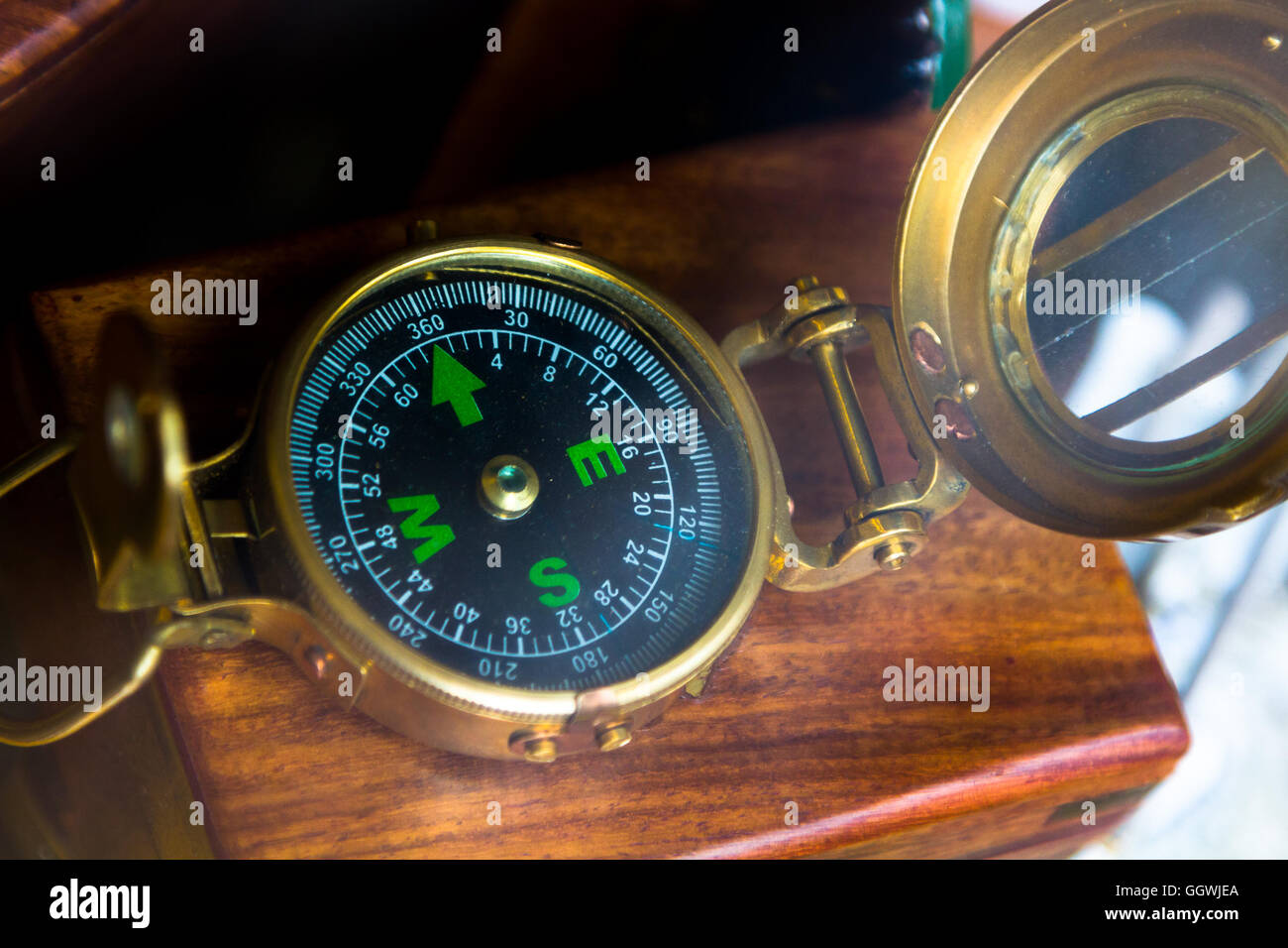 old compass orientation line Stock Photo - Alamy