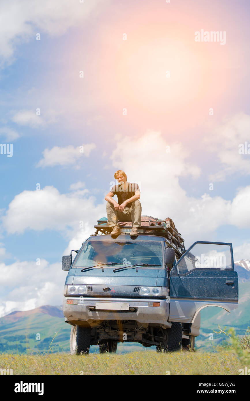 Sitting on a bus roof hi-res stock photography and images - Alamy