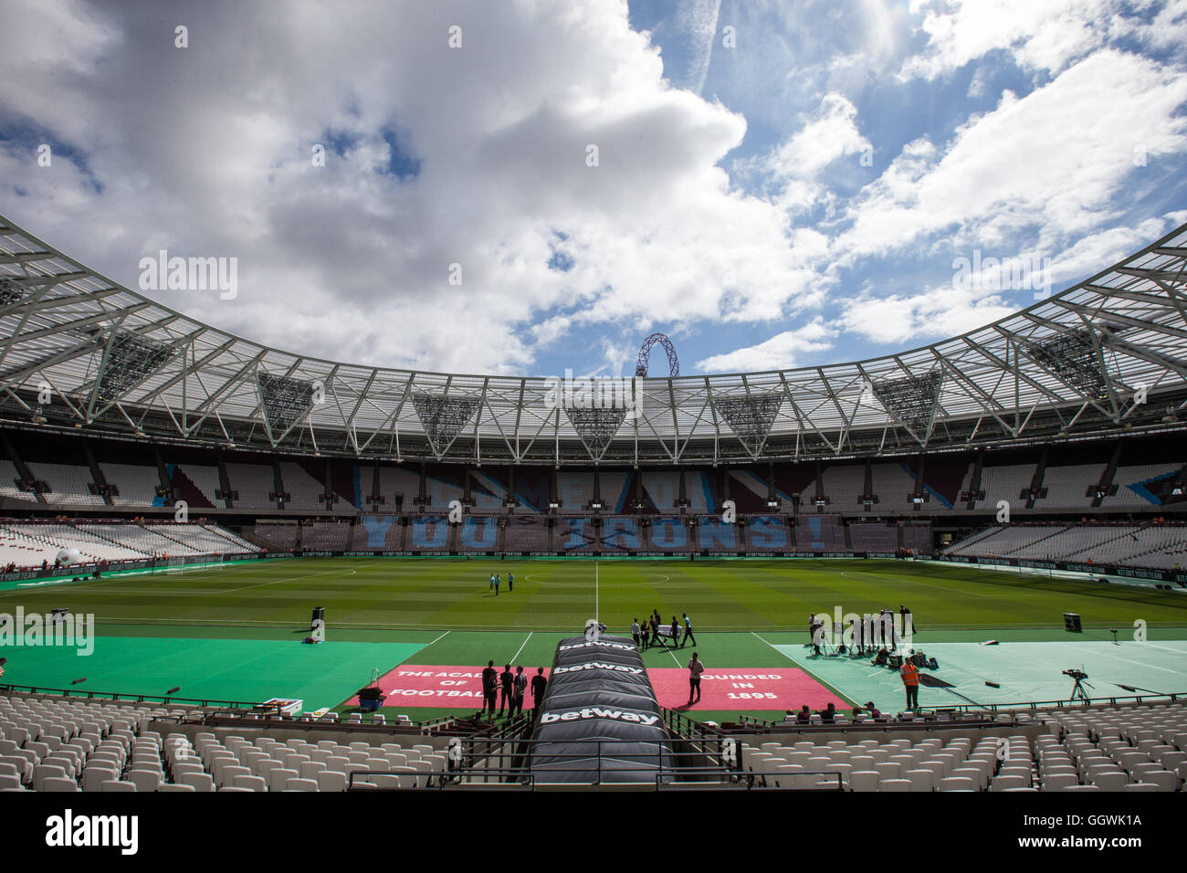 General view of the stadium before the Betway Cup match at London ...
