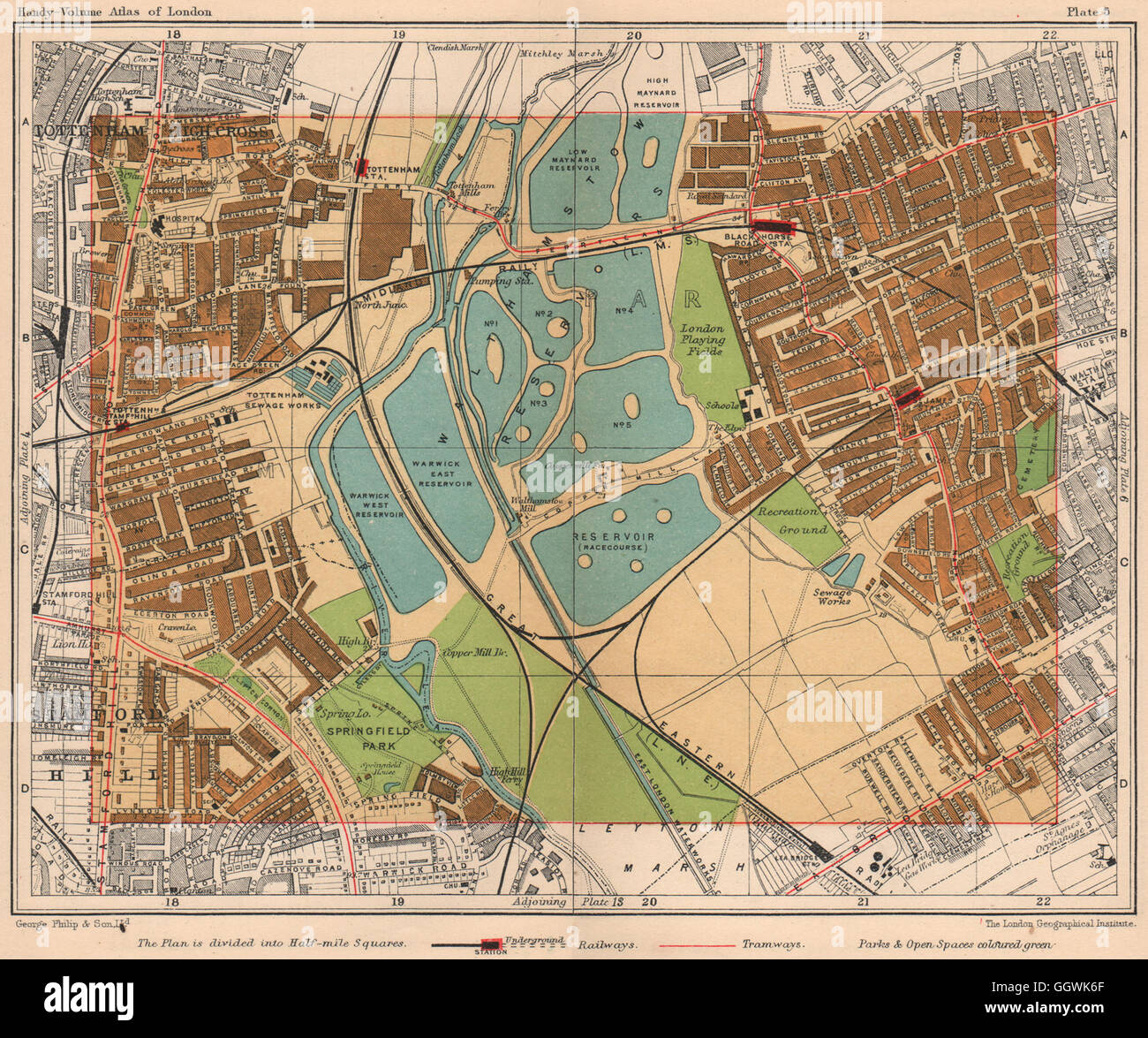 Walthamstow map hi-res stock photography and images - Alamy