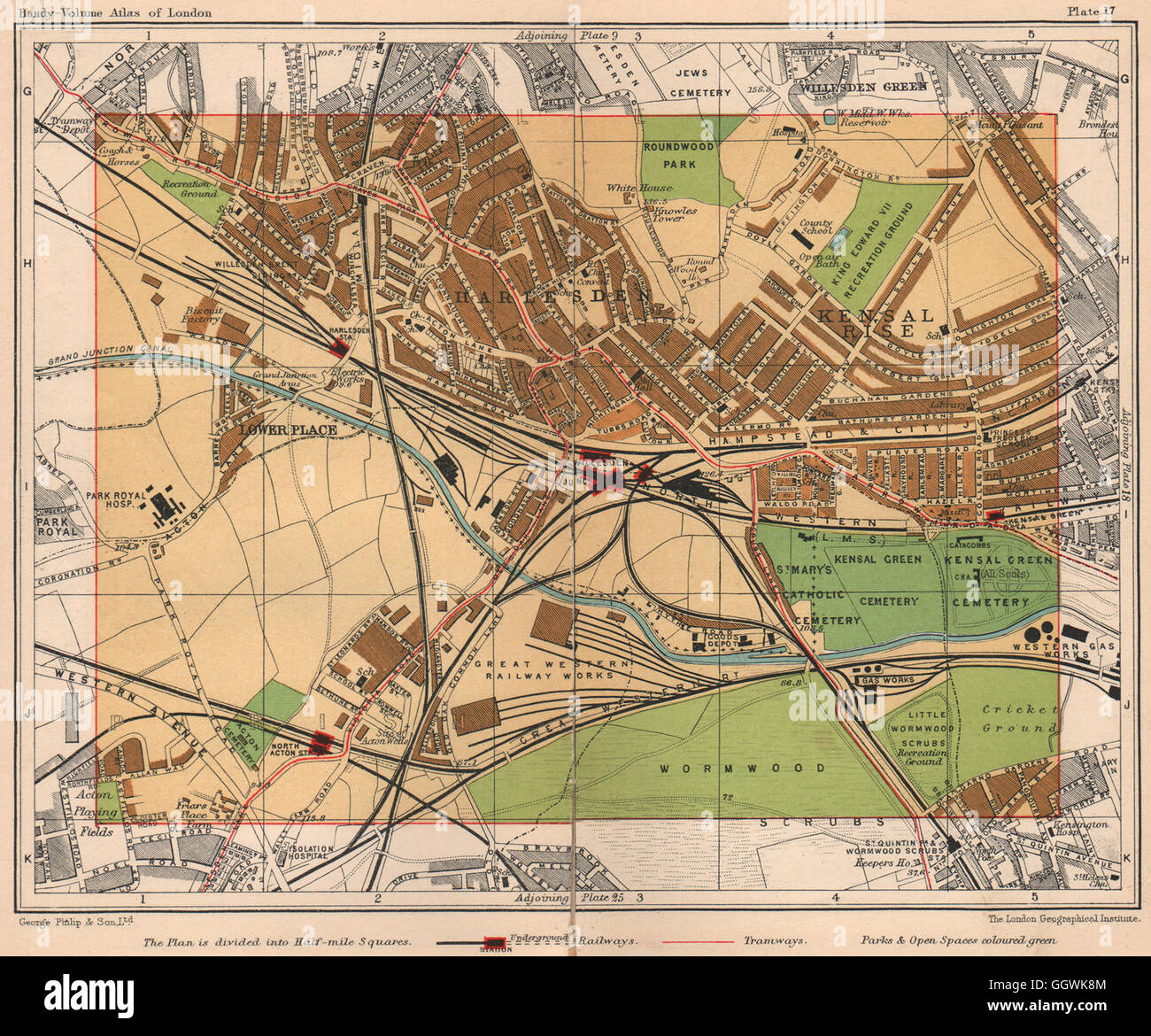 NW LONDON. Harlesden Kensal Rise Willesden St Quintin Park North Acton ...