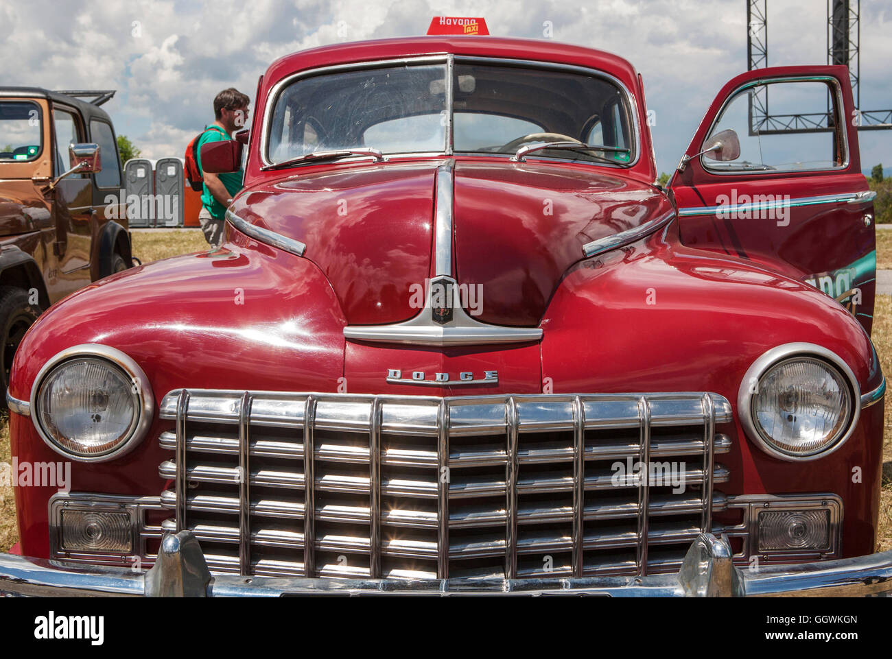 American vintage car Dodge, front view Stock Photo - Alamy