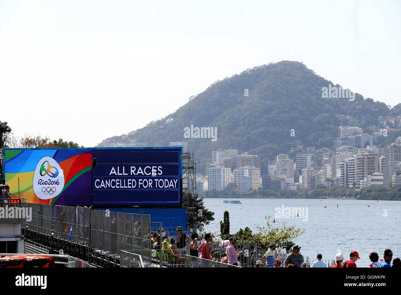 All races are cancelled on the second day of the Rio Olympics Games at ...
