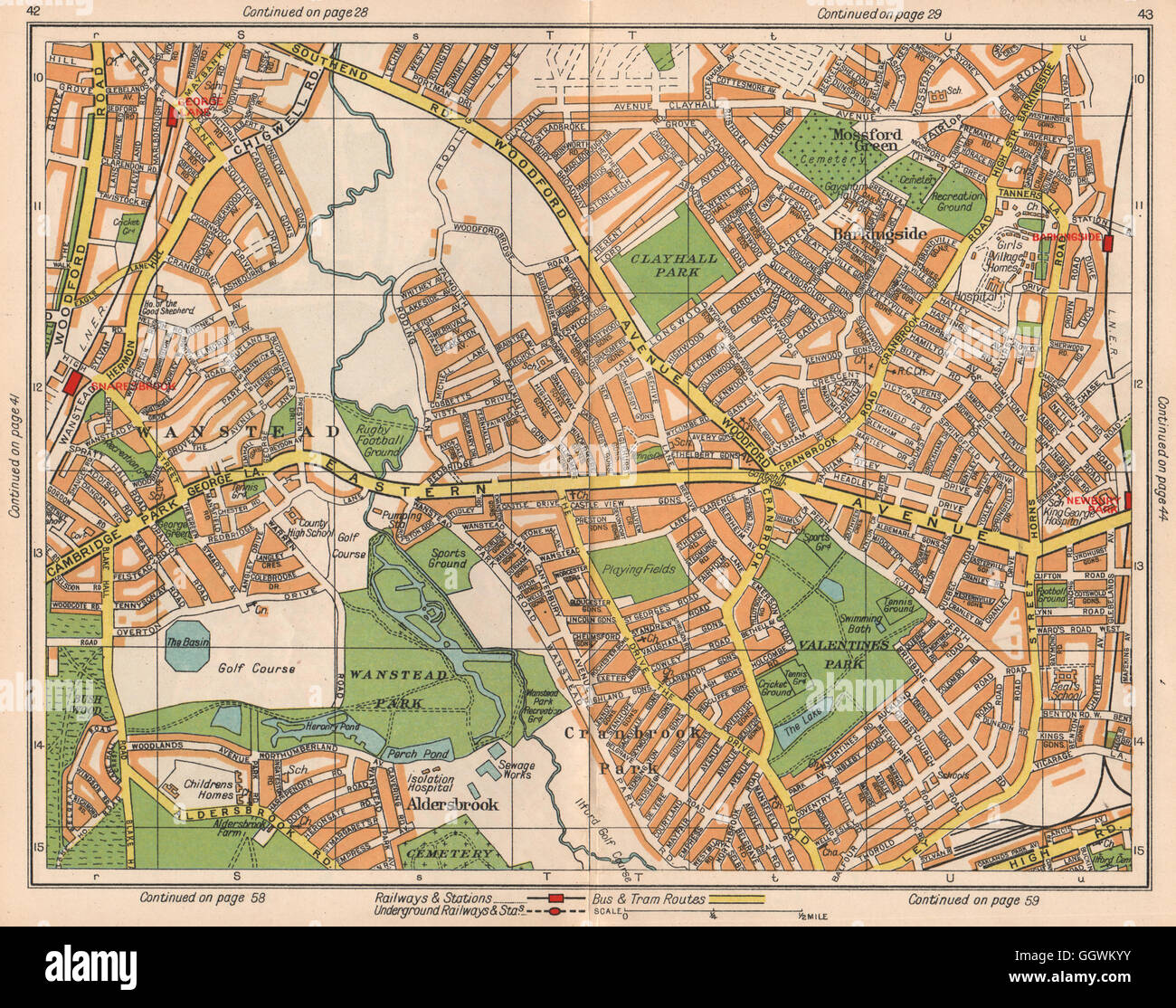 Map of cranbrook hi-res stock photography and images - Alamy