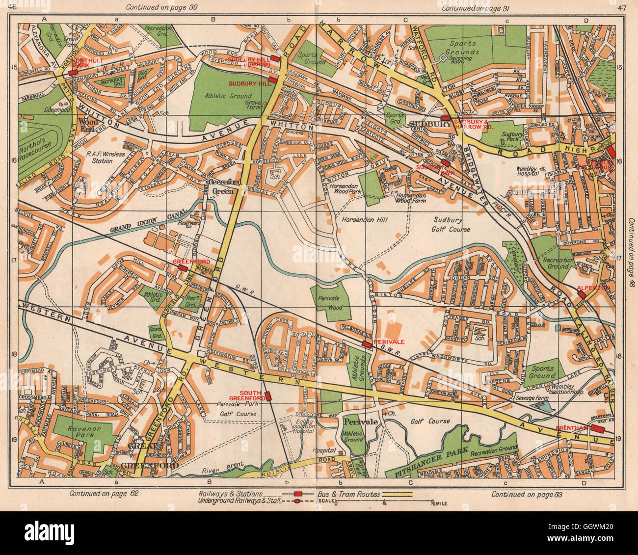 Perivale london map hi-res stock photography and images - Alamy