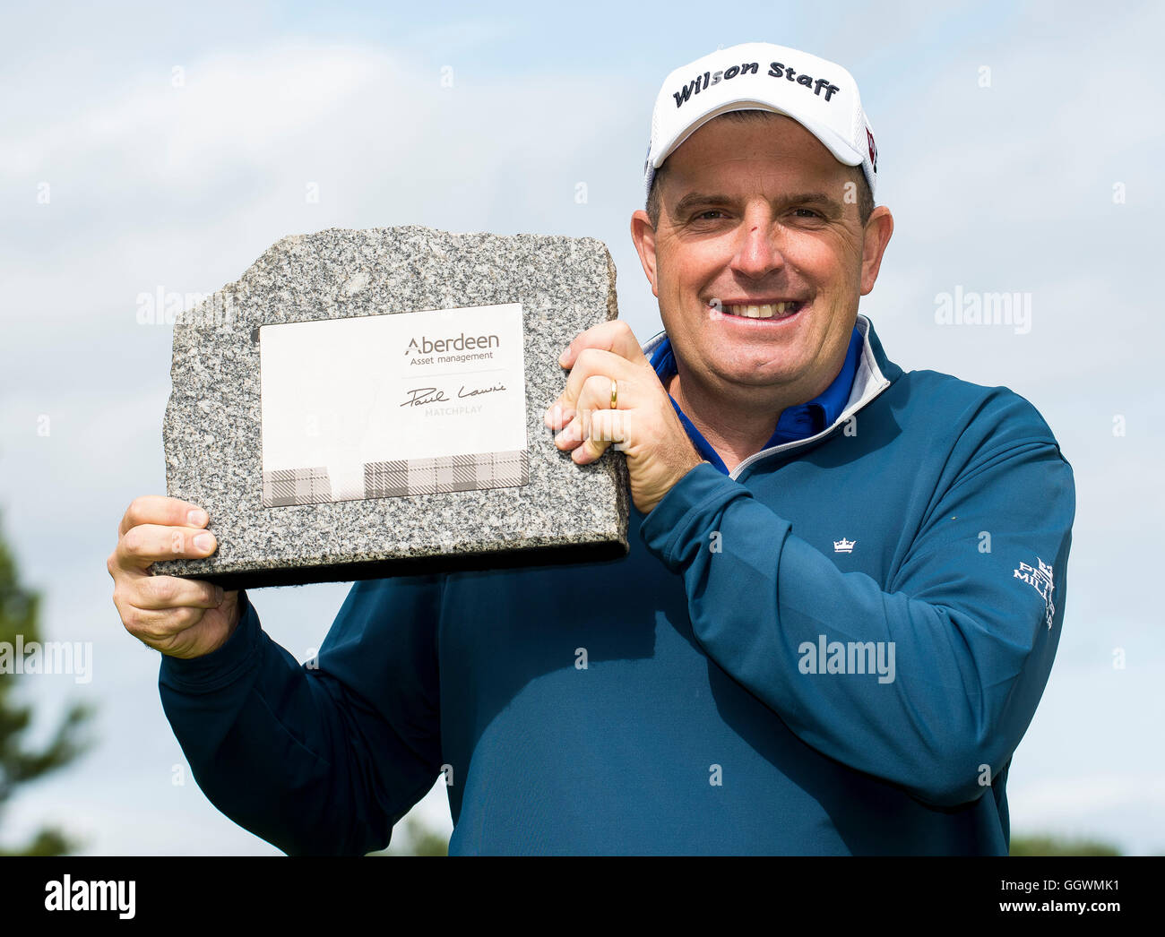Anthony Wall celebrates winning the Paul Lawrie Match Play at ...