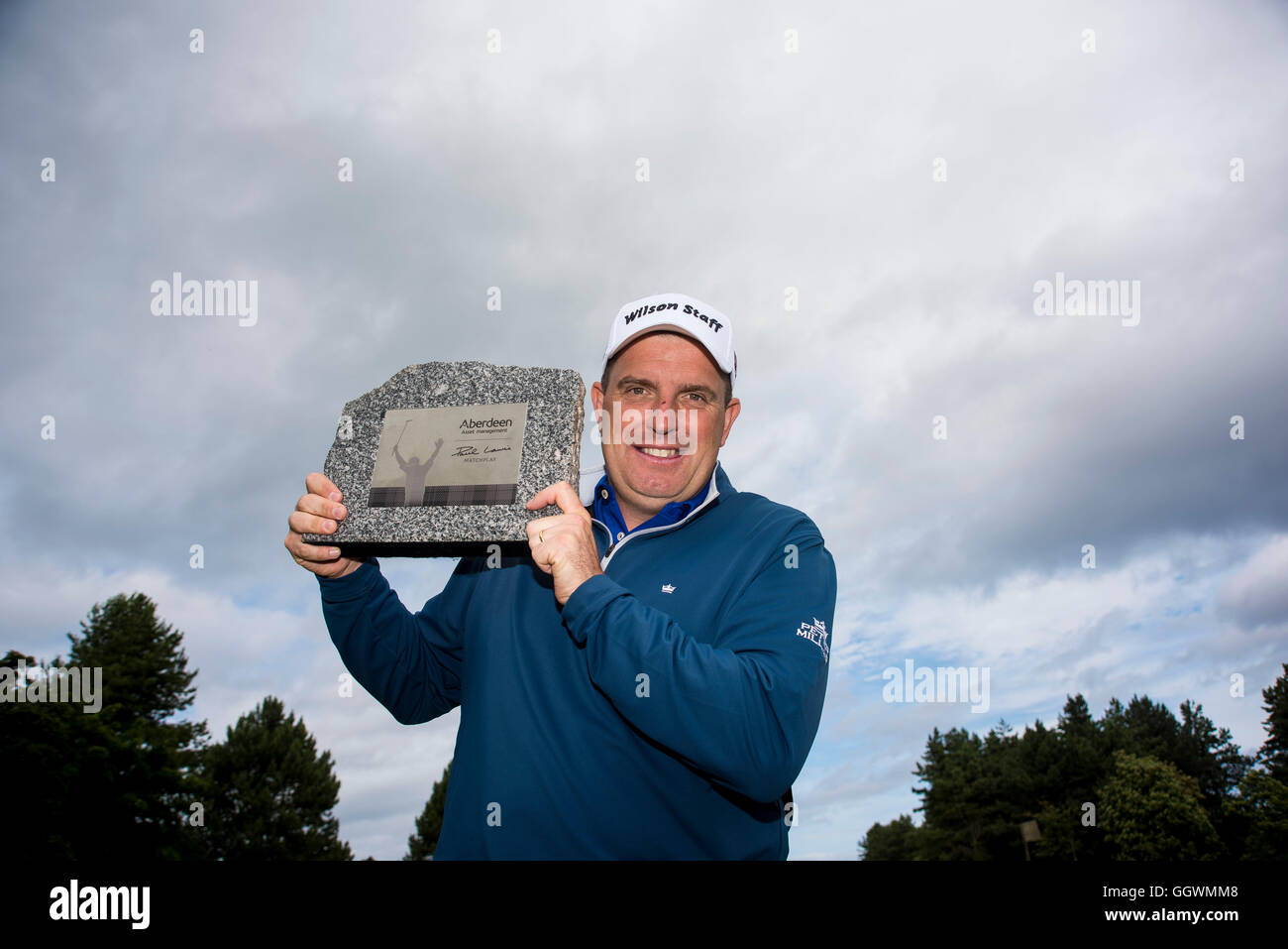 Anthony Wall celebrates winning the Paul Lawrie Match Play at ...