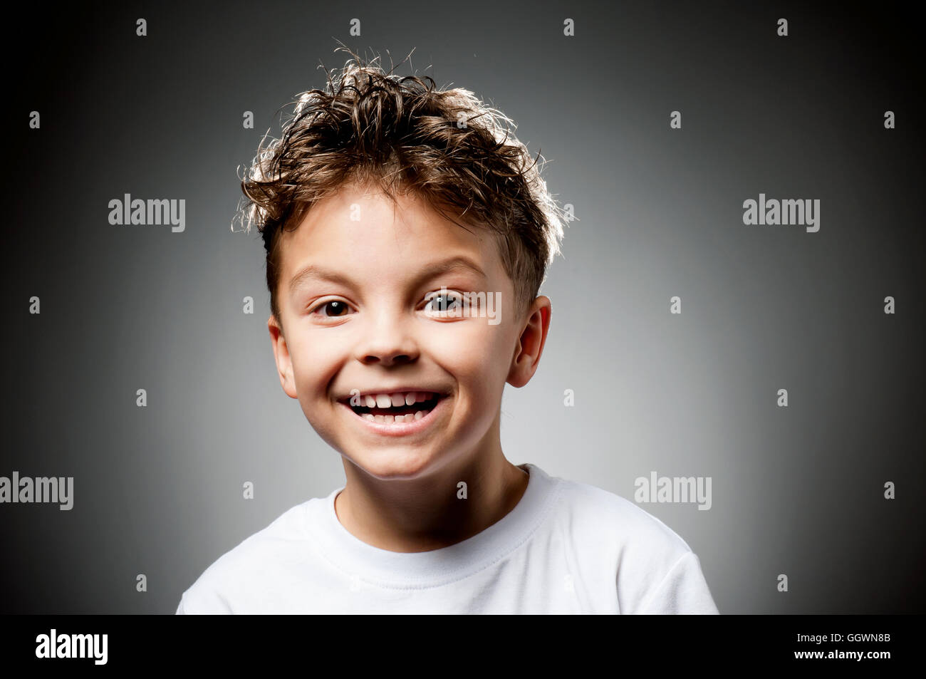 Portrait of happy child Stock Photo - Alamy