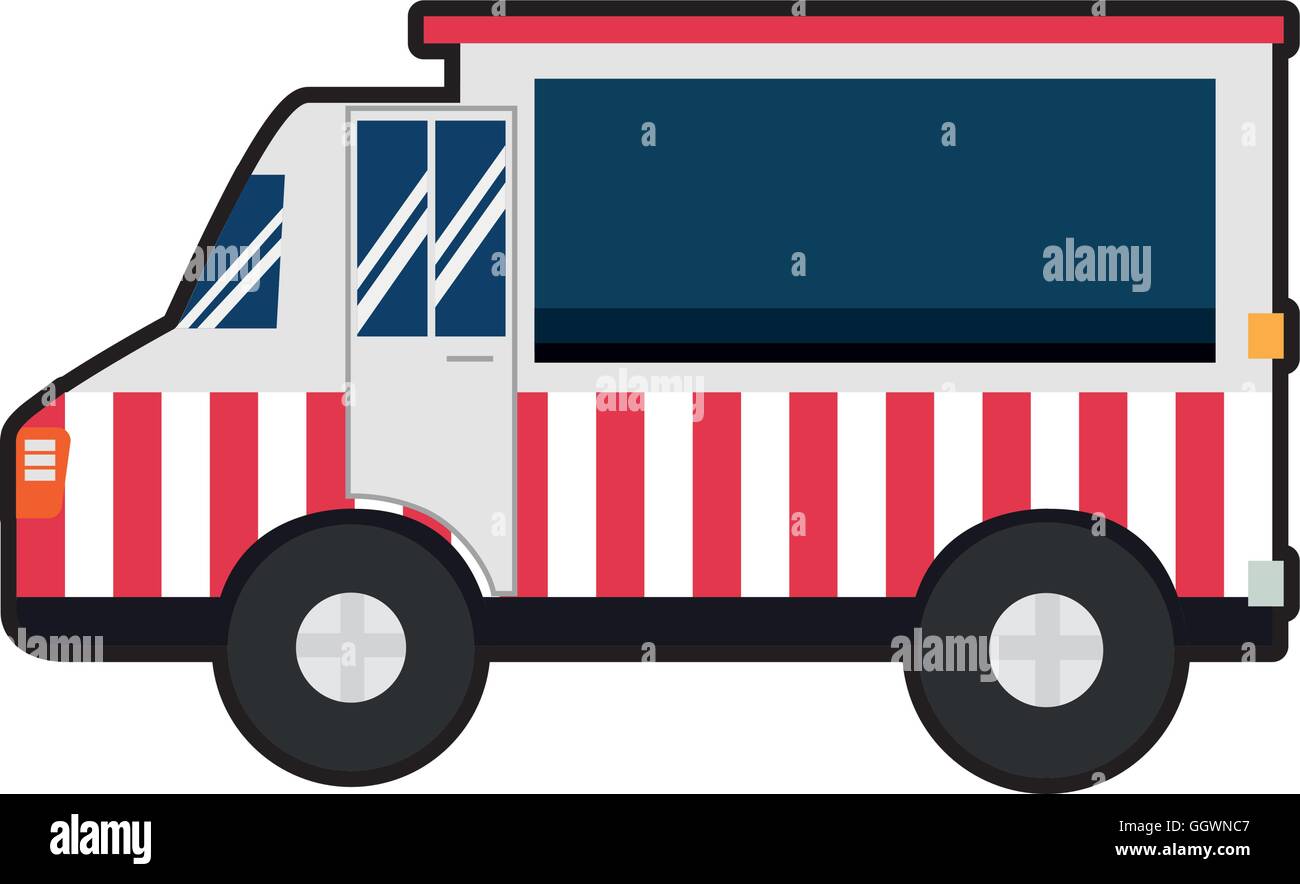truck food transportation delivery icon. Vector graphic Stock Vector ...