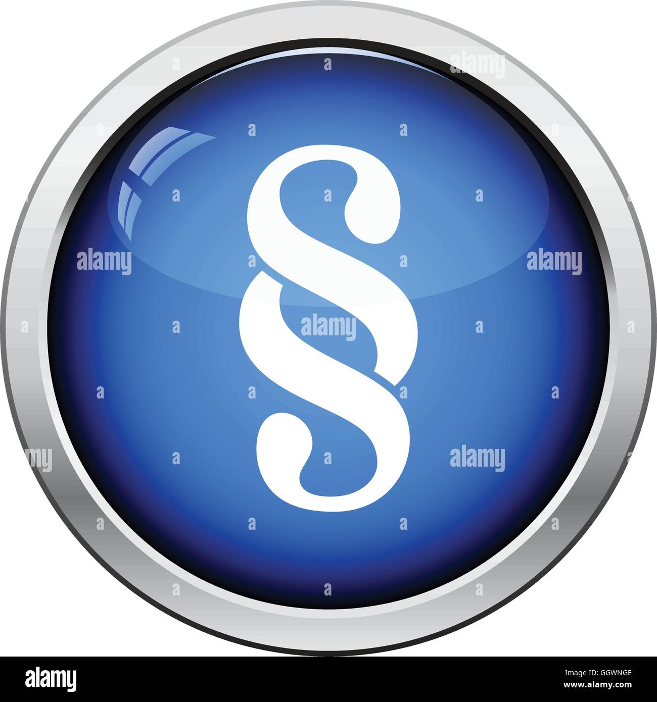 Paragraph symbol icon. Glossy button design. Vector illustration Stock ...