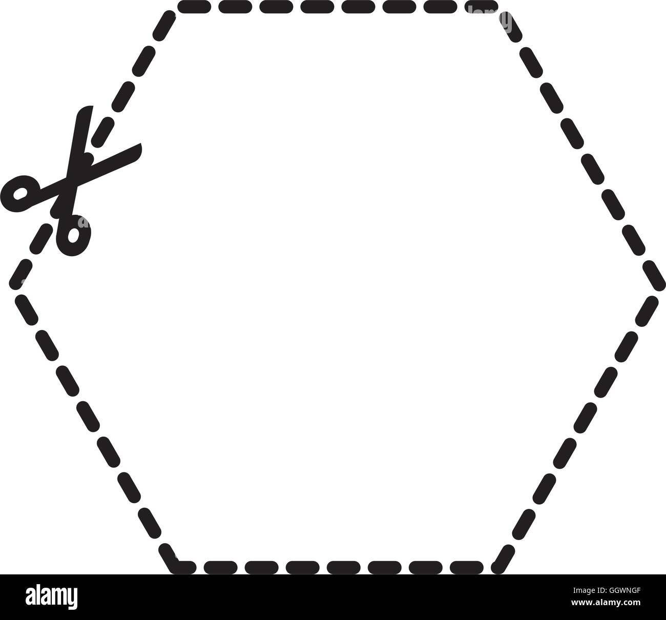 banner sticker scissors icon. Vector graphic Stock Vector Image & Art ...