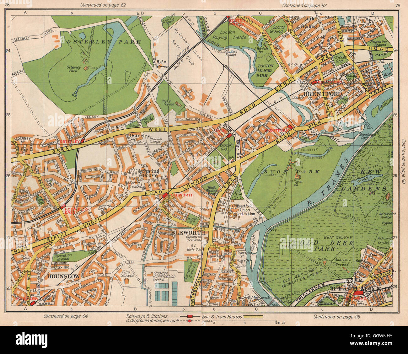 SW LONDON. Hounslow Isleworth Osterley Brentford Richmond Osterley ...