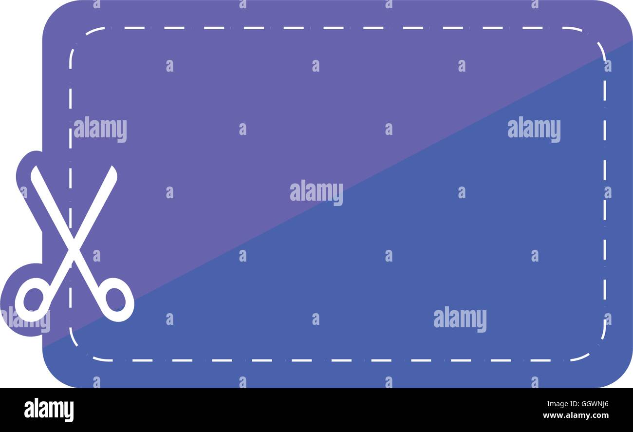 banner sticker scissors icon. Vector graphic Stock Vector Image & Art ...