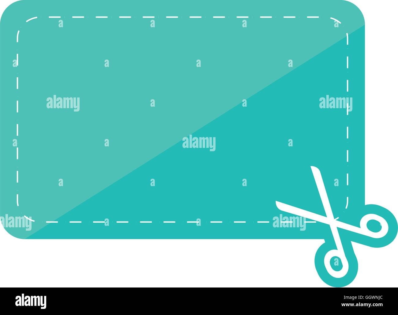 banner sticker scissors icon. Vector graphic Stock Vector Image & Art ...