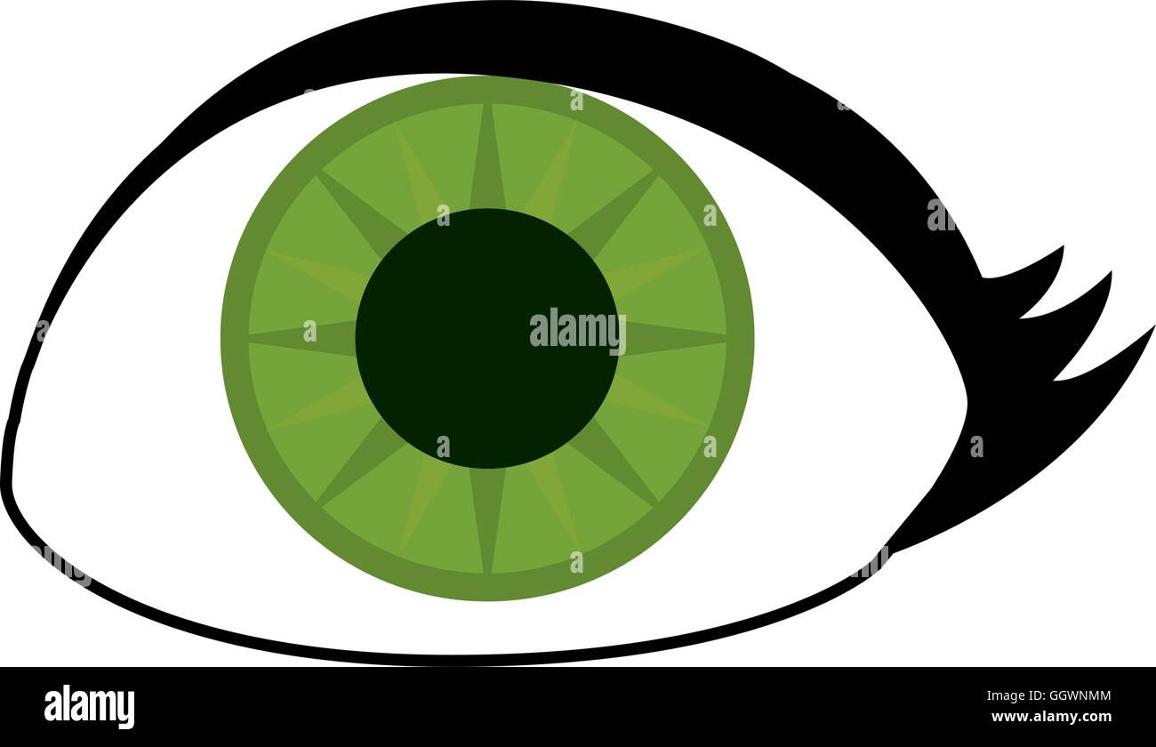 eye female look vision optical icon. Vector graphic Stock Vector Image ...