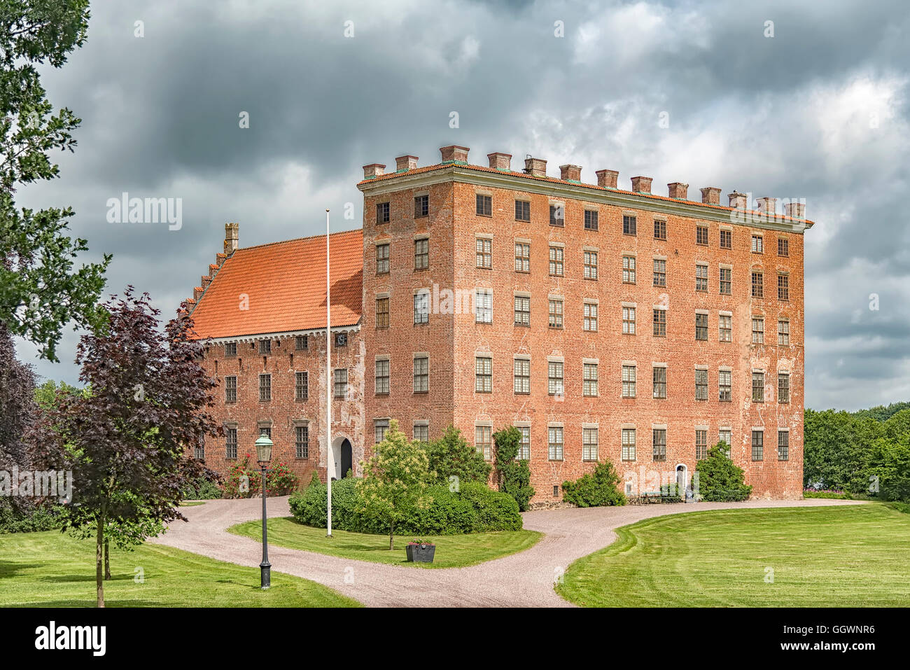Svaneholm castle in Skane, Sweden. The castle was founded in 1530 Stock ...