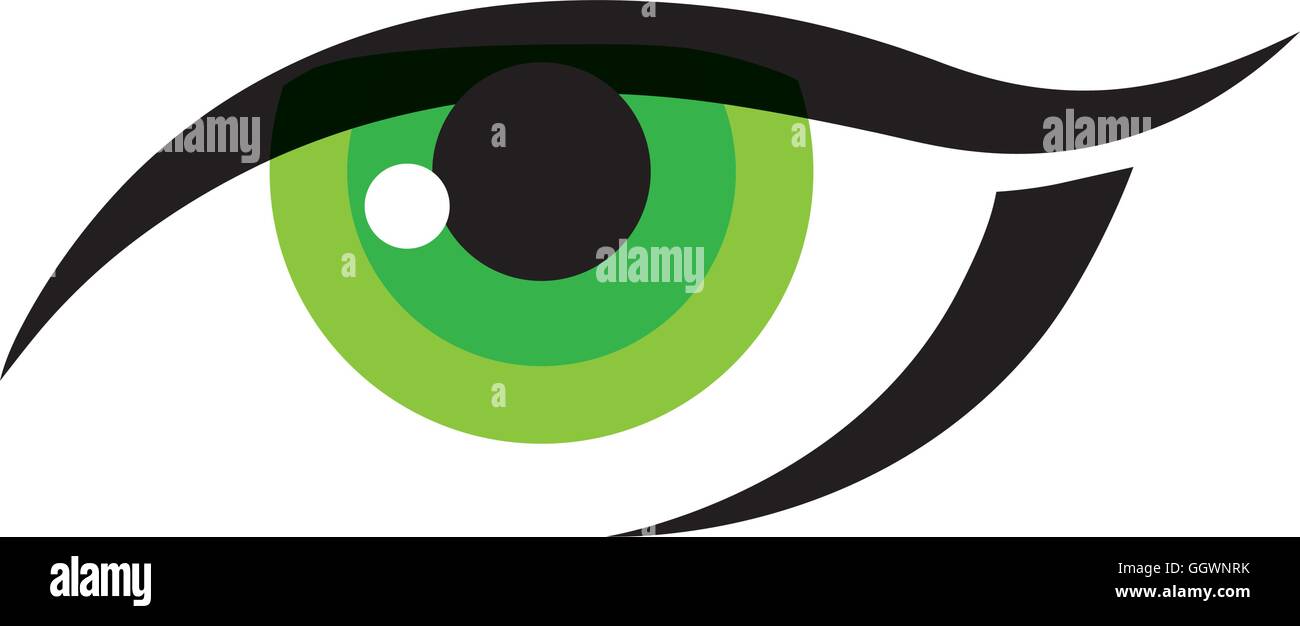 eye female look vision optical icon. Vector graphic Stock Vector Image ...